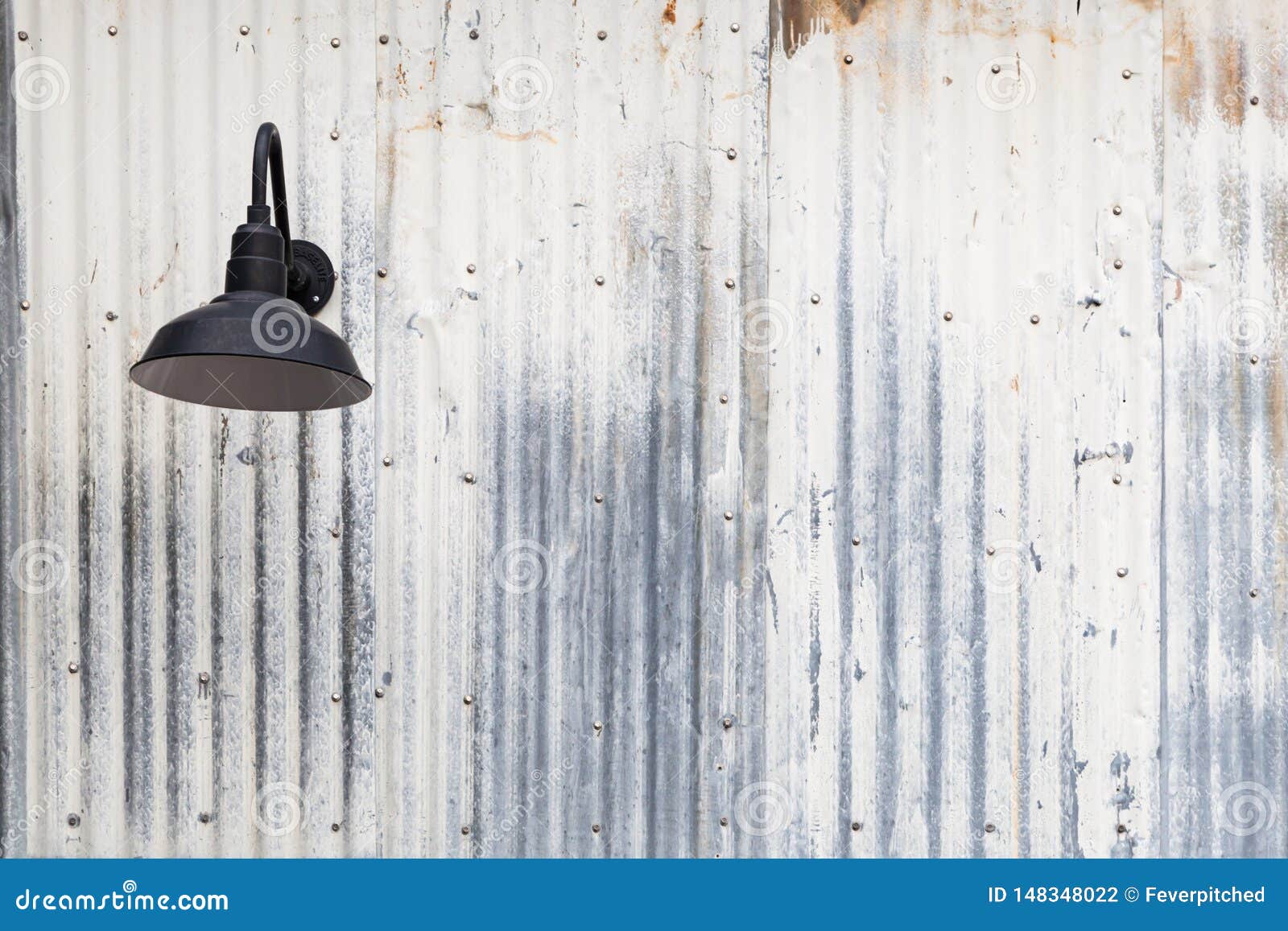 Rusty Sheet Metal and Lamp Abstract Background Texture Stock Photo ...