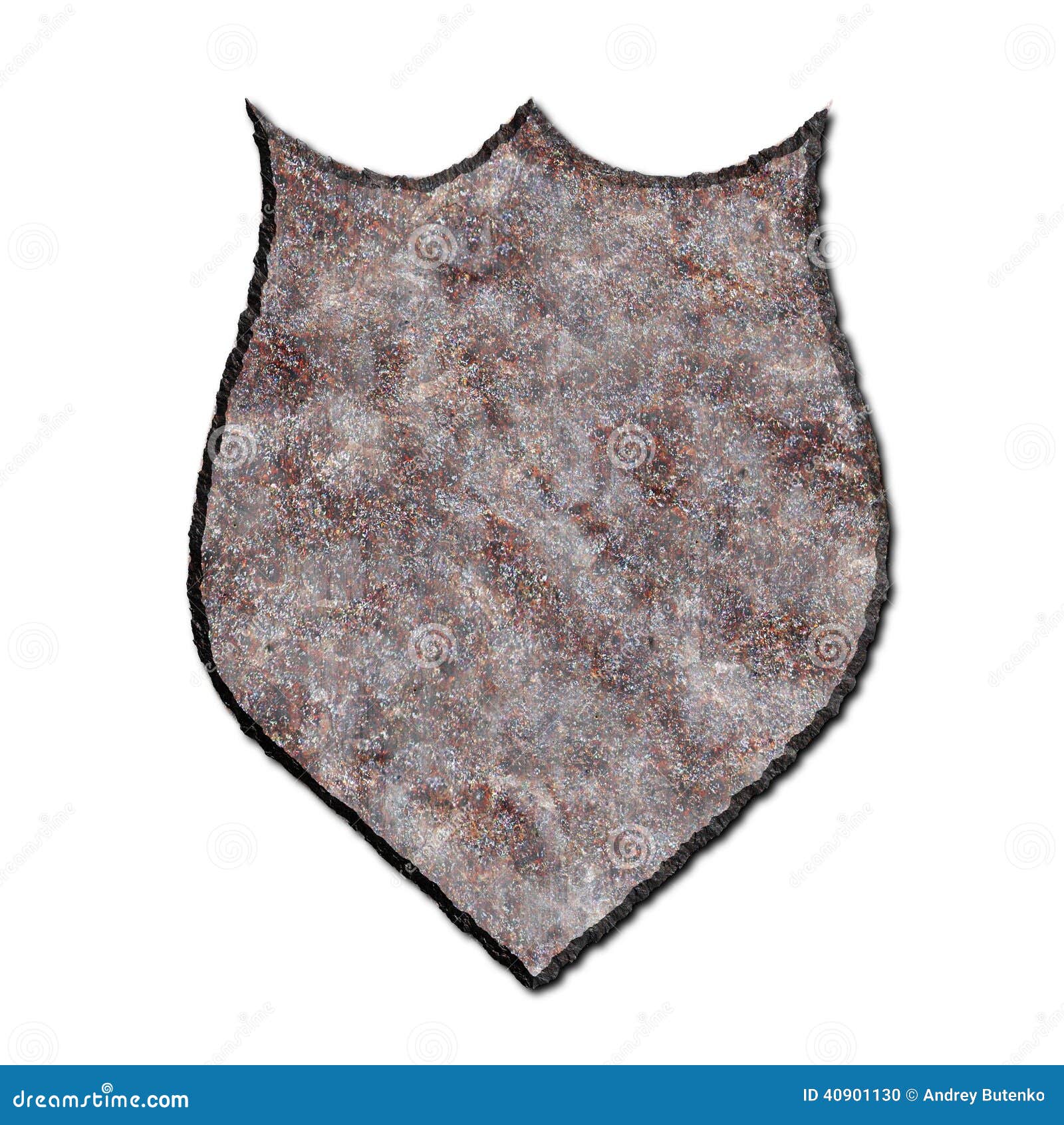 Rusty shield stock photo. Image of protection, isolated - 40901130
