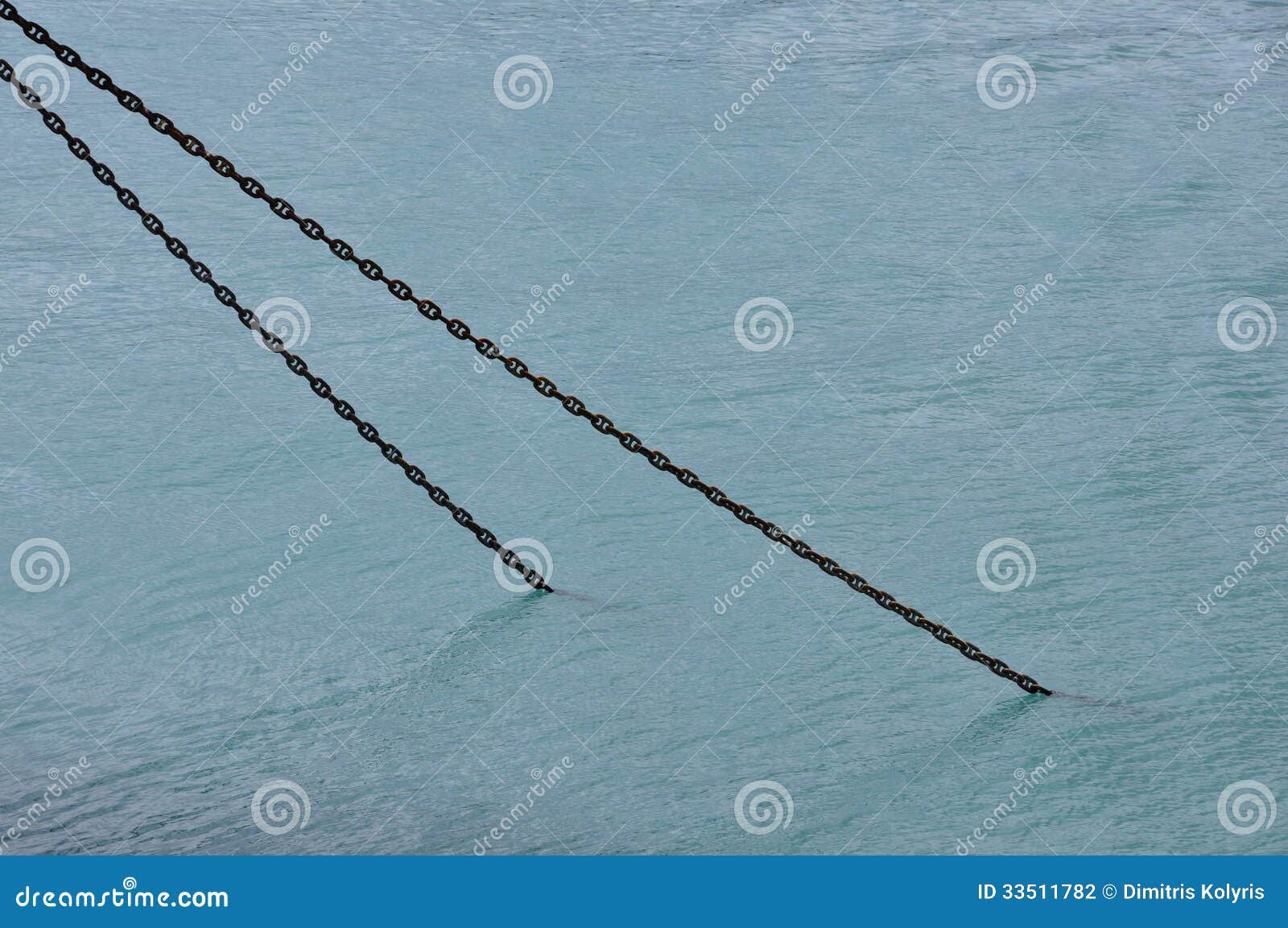 Rusty Ship Chain Submerged in Sea Water Stock Photo - Image of abstract ...
