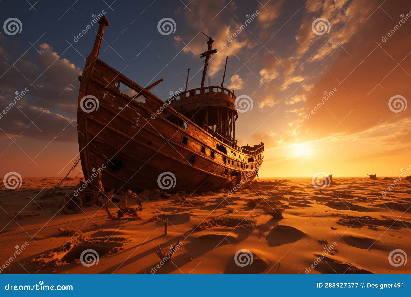 Rusty Ship in the Middle of the Desert. Climate Change and ...