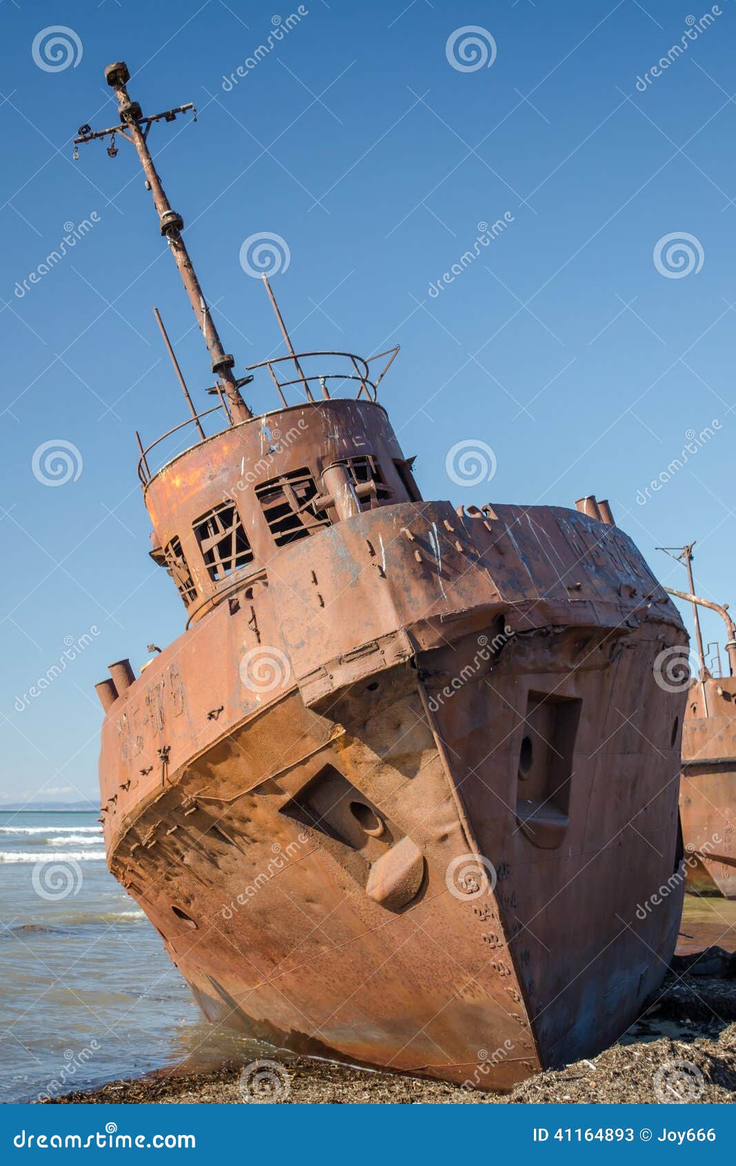 Rusty ship stock image. Image of beaches, passenger, coast - 41164893