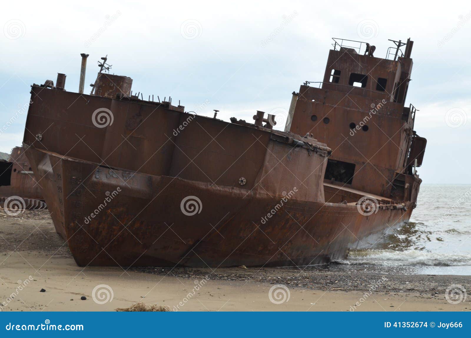 Rusty ship stock photo. Image of danger, horizon, iron - 41352674