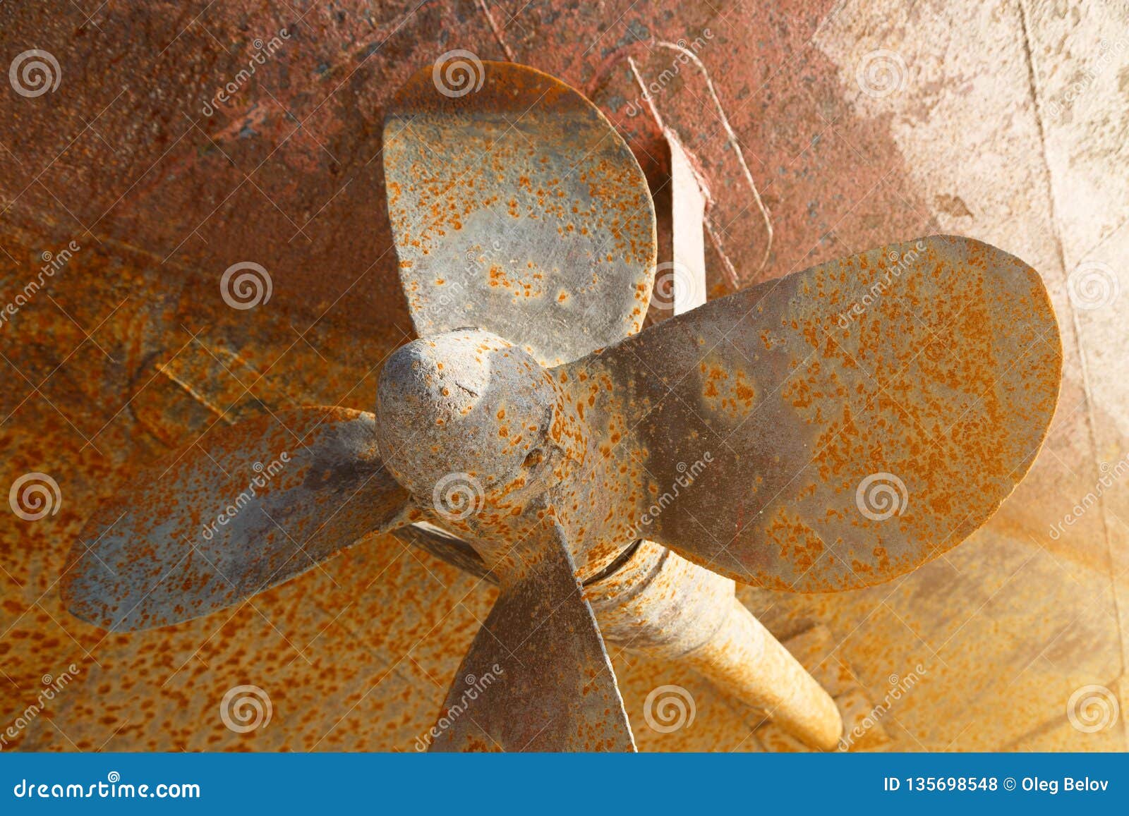 Rusty of a Ship Standing in Dry Dock during Repairs Stock Photo - Image ...