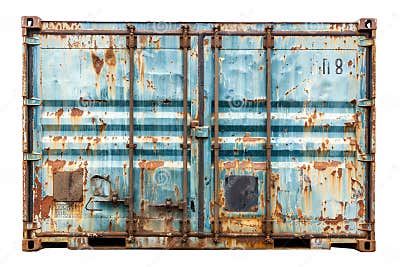 Rusty Shipping Container stock illustration. Illustration of aged ...