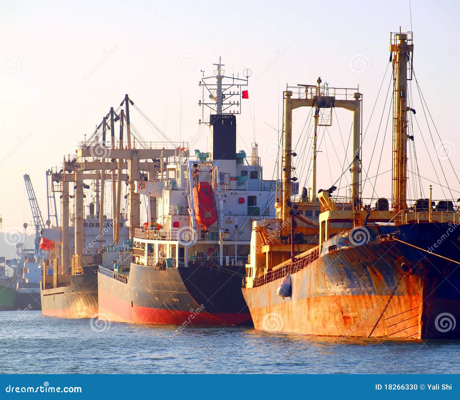 Rusty Ships at Kaohsiung Harbor Stock Photo - Image of ripples ...