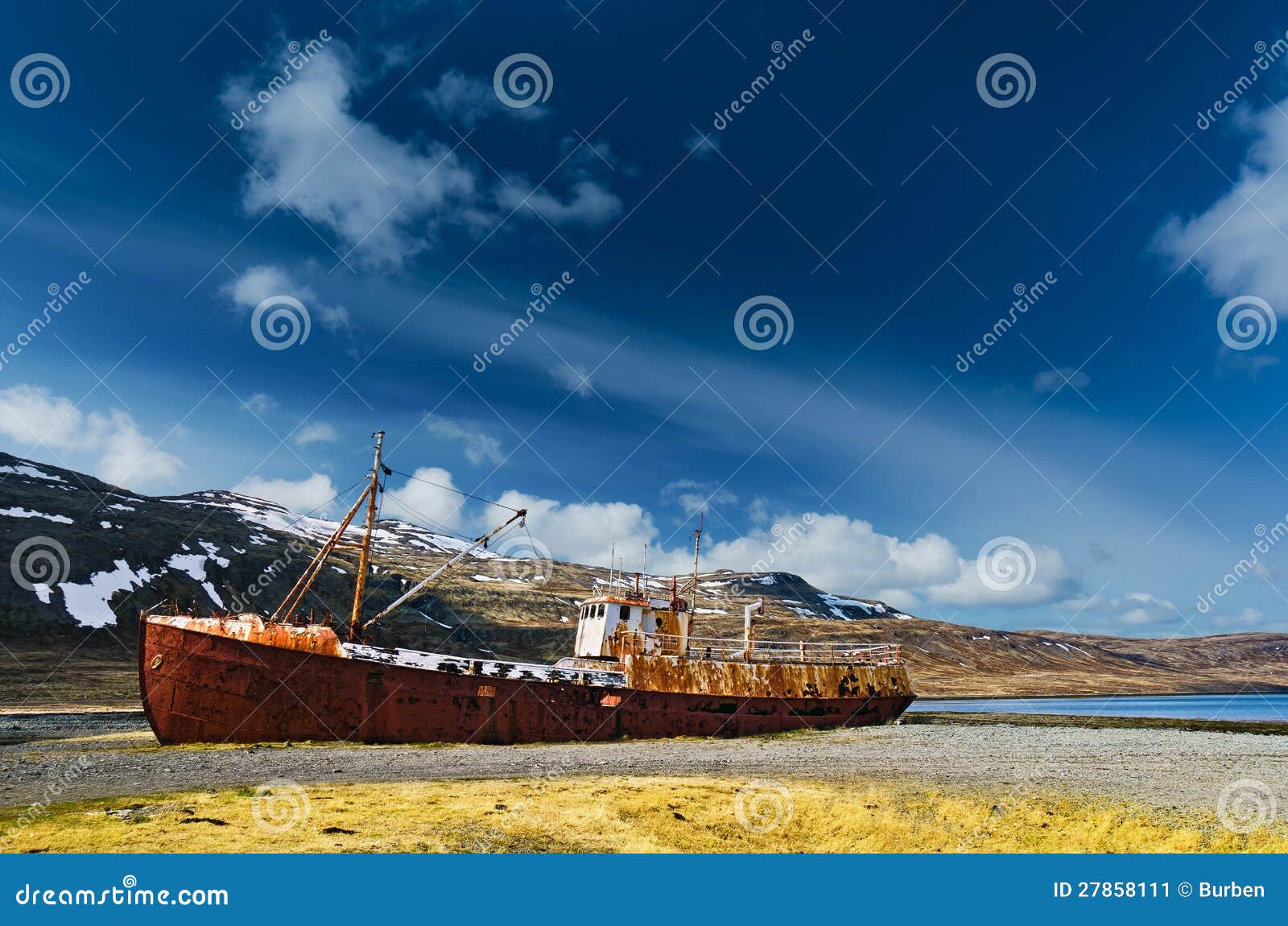 Rusty Shipwreck stock image. Image of decomposition, abandoned - 27858111