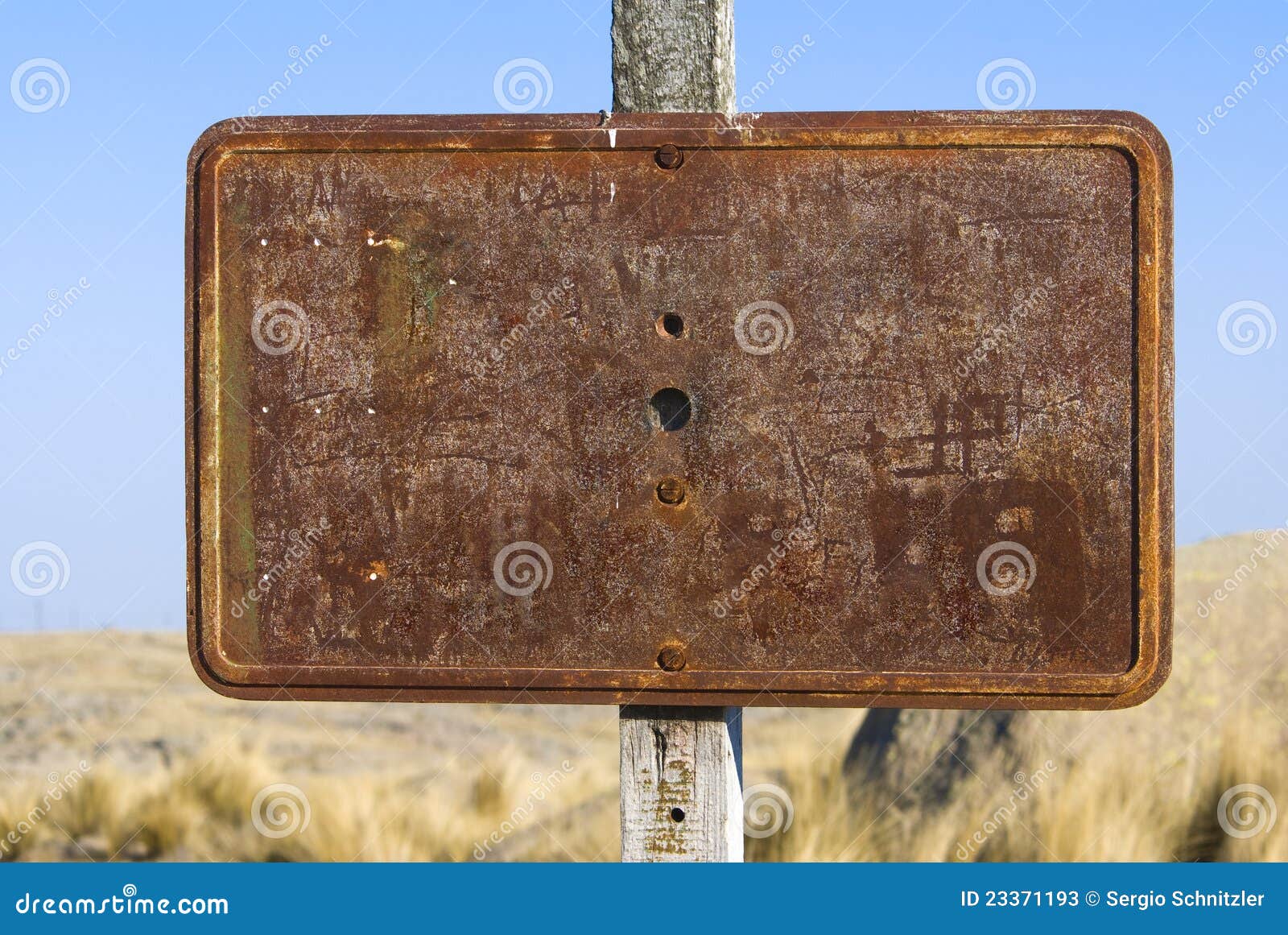 Rusty Sign stock image. Image of warning, empty, sign - 23371193