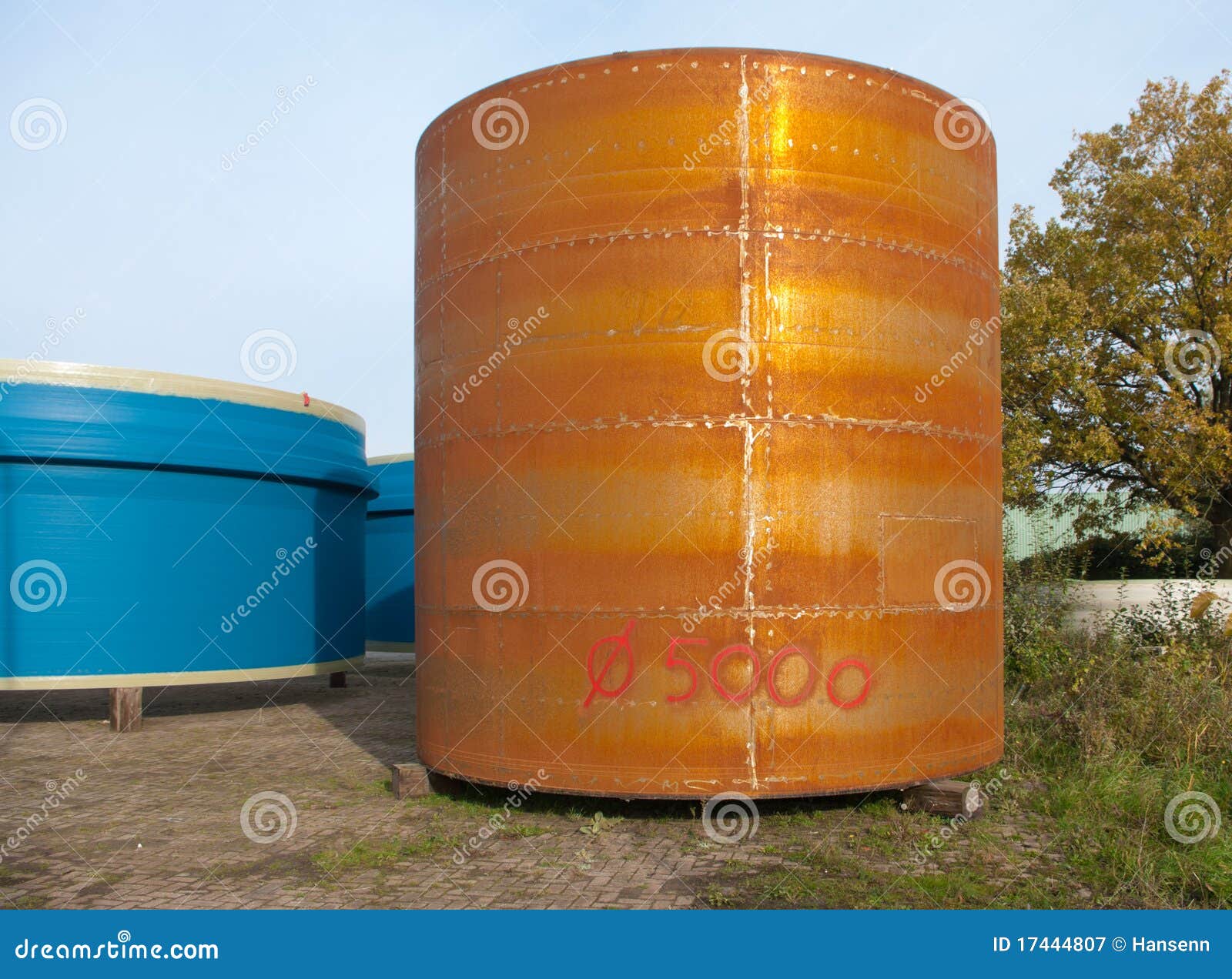 Rusty silo stock image. Image of silo, storage, factory - 17444807
