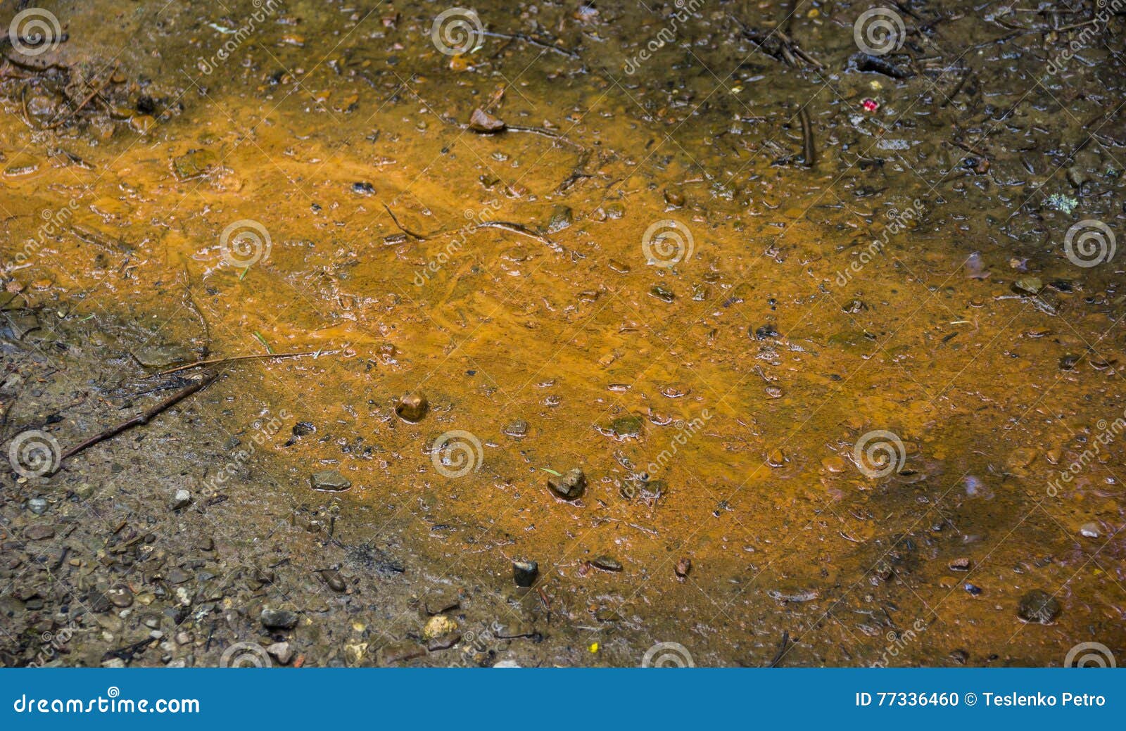 Rusty sludge stock photo. Image of orange, aerated, grey - 77336460