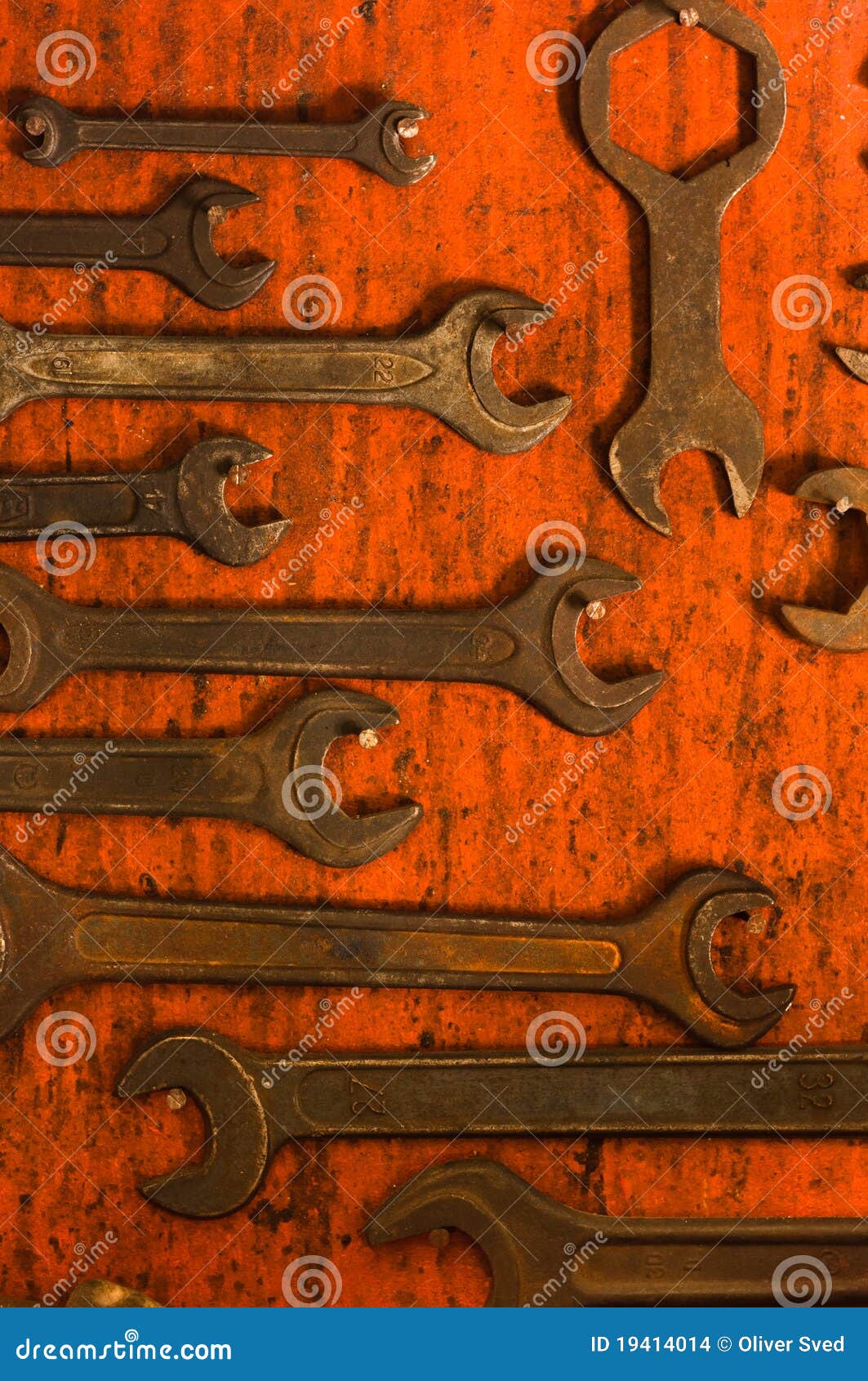 Rusty spanners stock photo. Image of dirty, hardware - 19414014