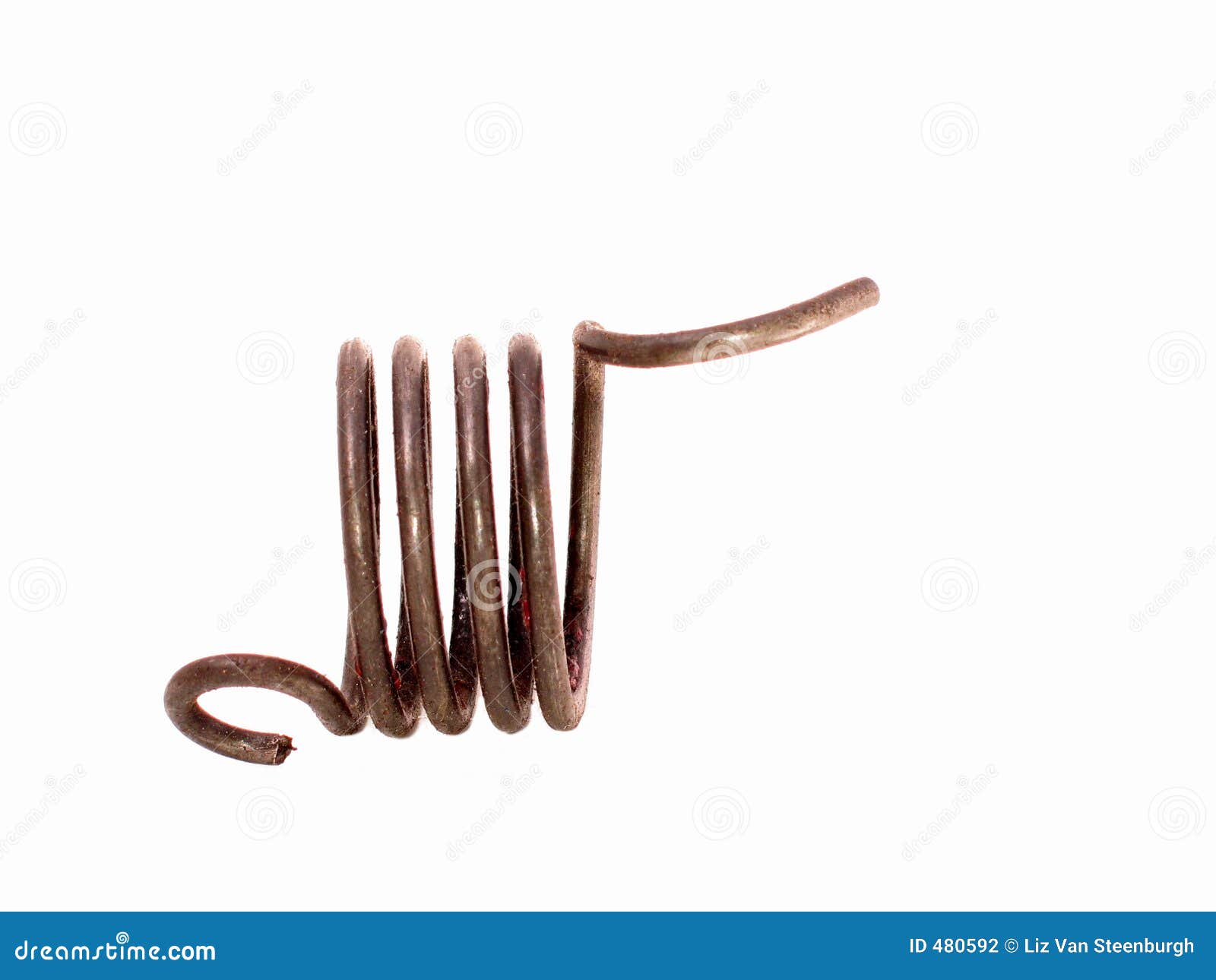 Rusty Spring stock photo. Image of metal, white, spiral - 480592