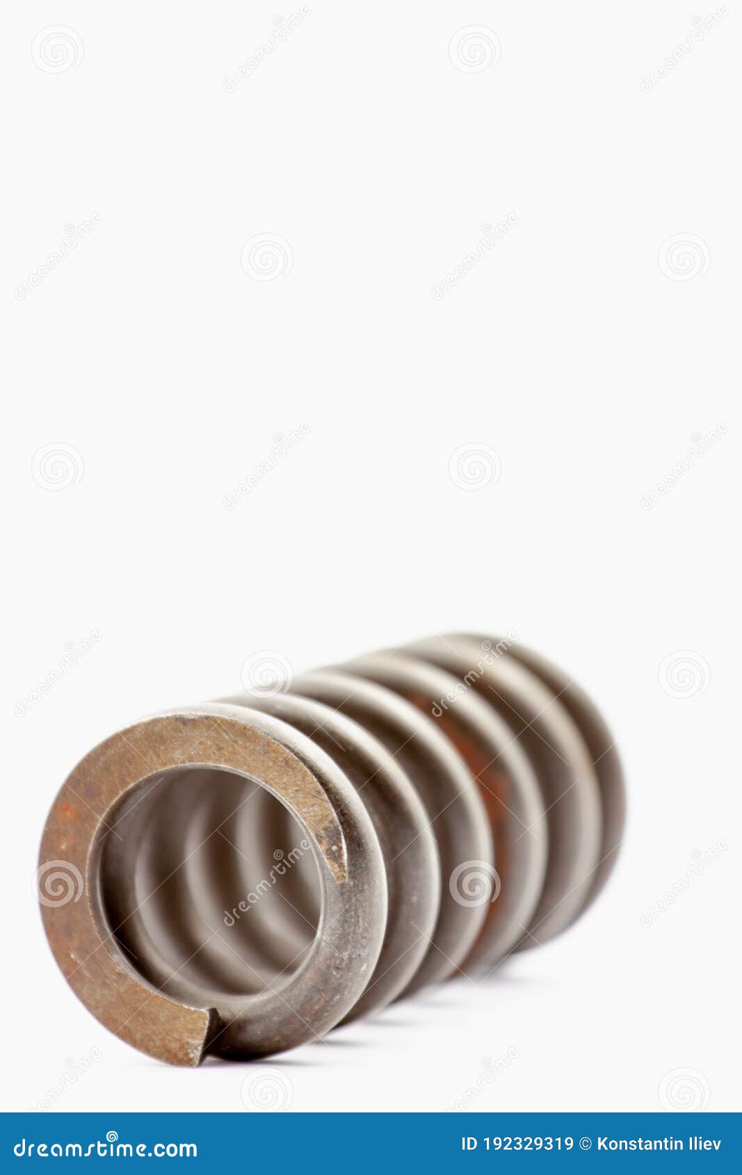 Thick steel rusty spring stock image. Image of circles - 192329319