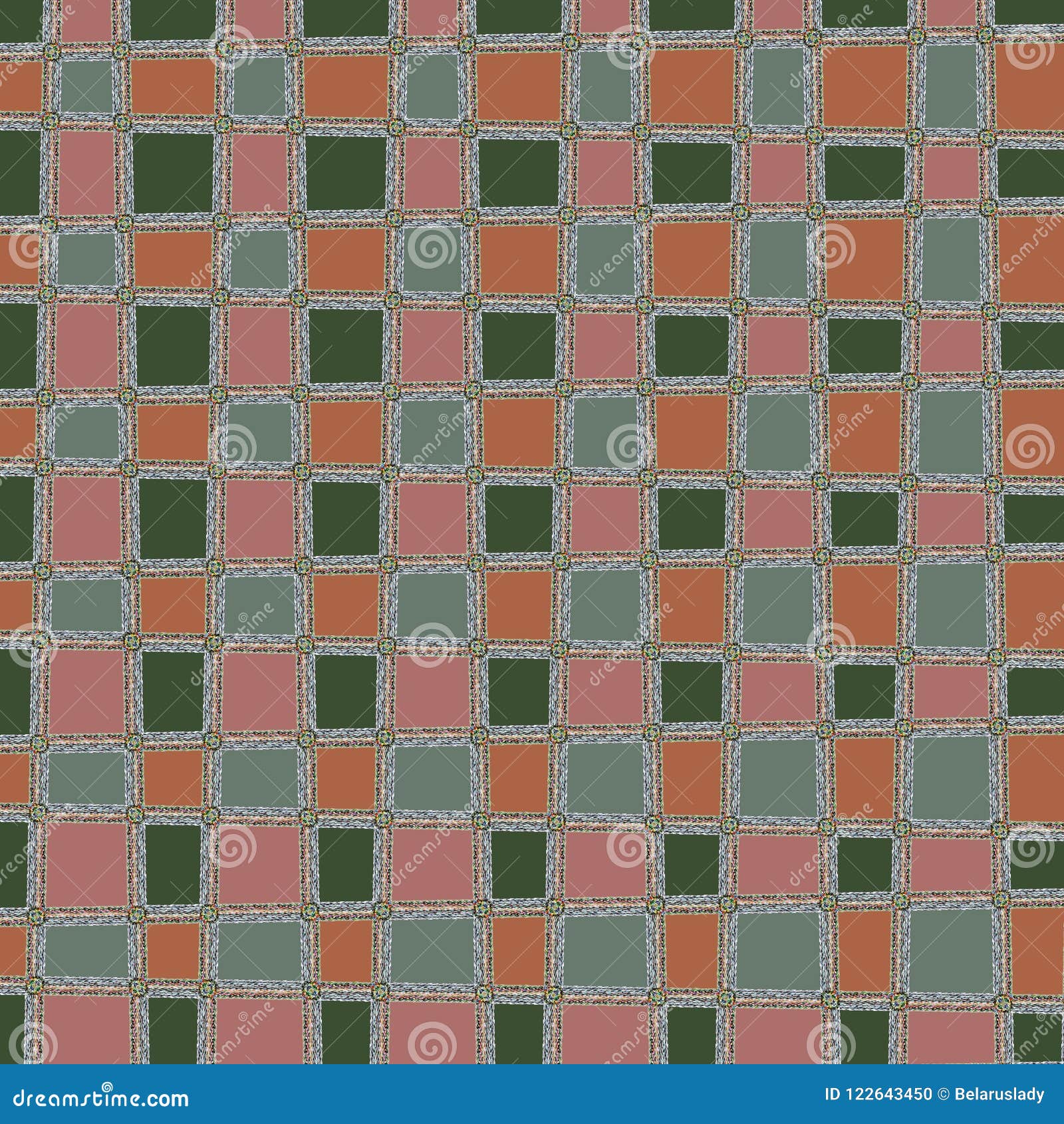 Rusty Square Continuous Pattern Stock Illustration - Illustration of ...