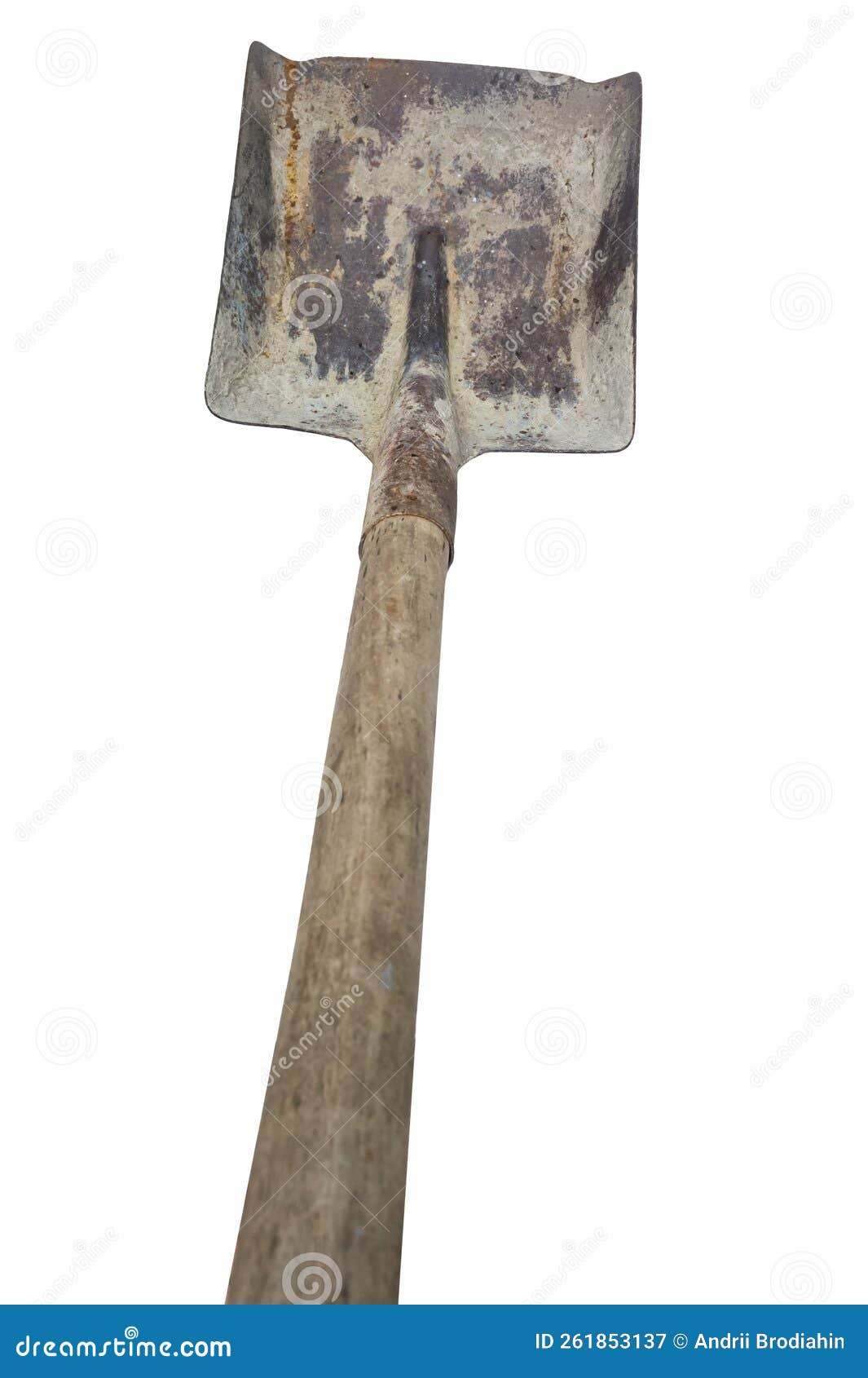 Rusty square point shovel stock image. Image of tool - 261853137