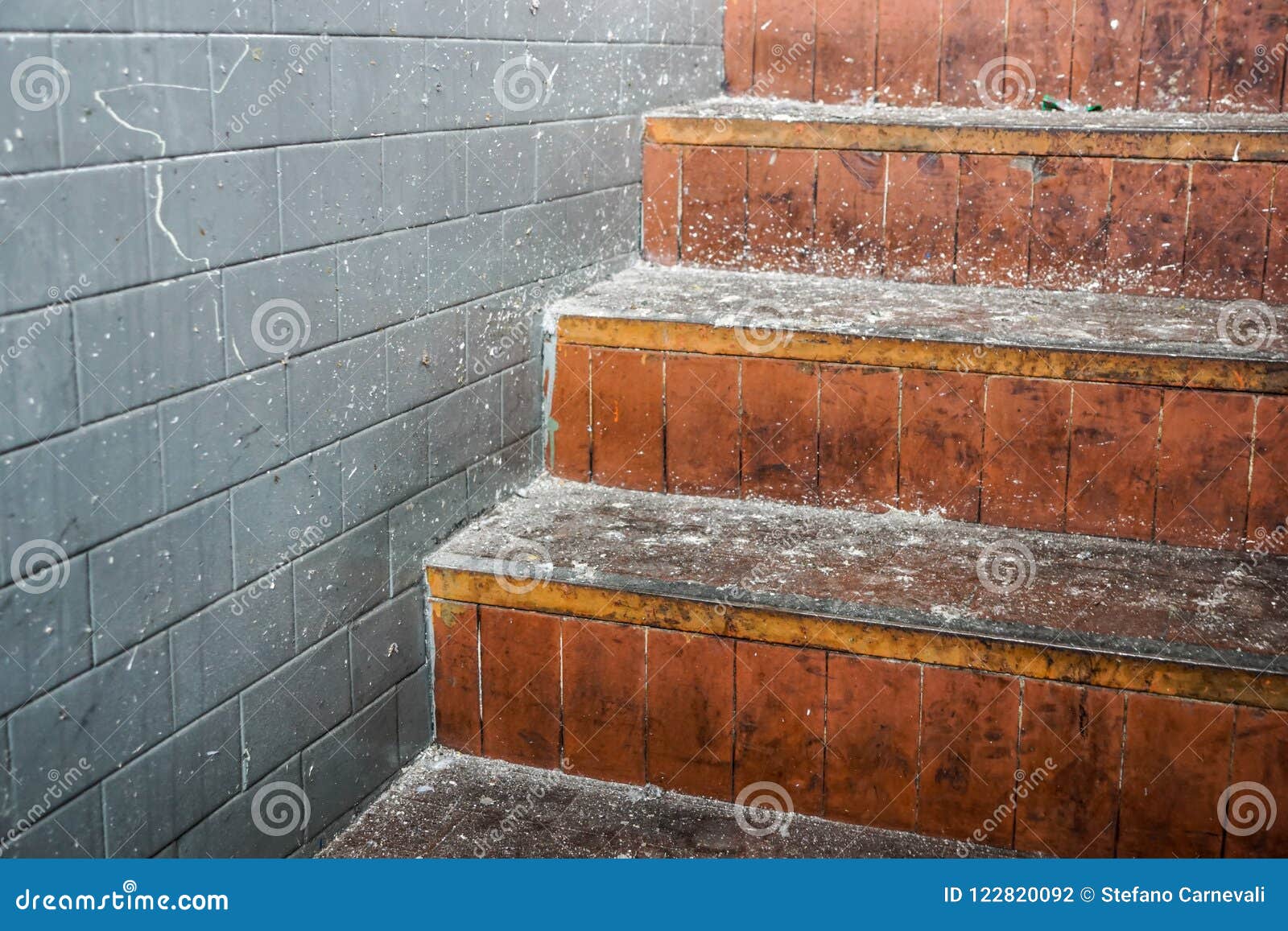 Rusty Staircase Going Down Landscape Stock Photo - Image of interior ...