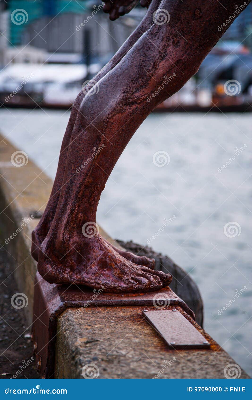 Rusty Statue Feet stock photo. Image of dirty, outdoors - 97090000