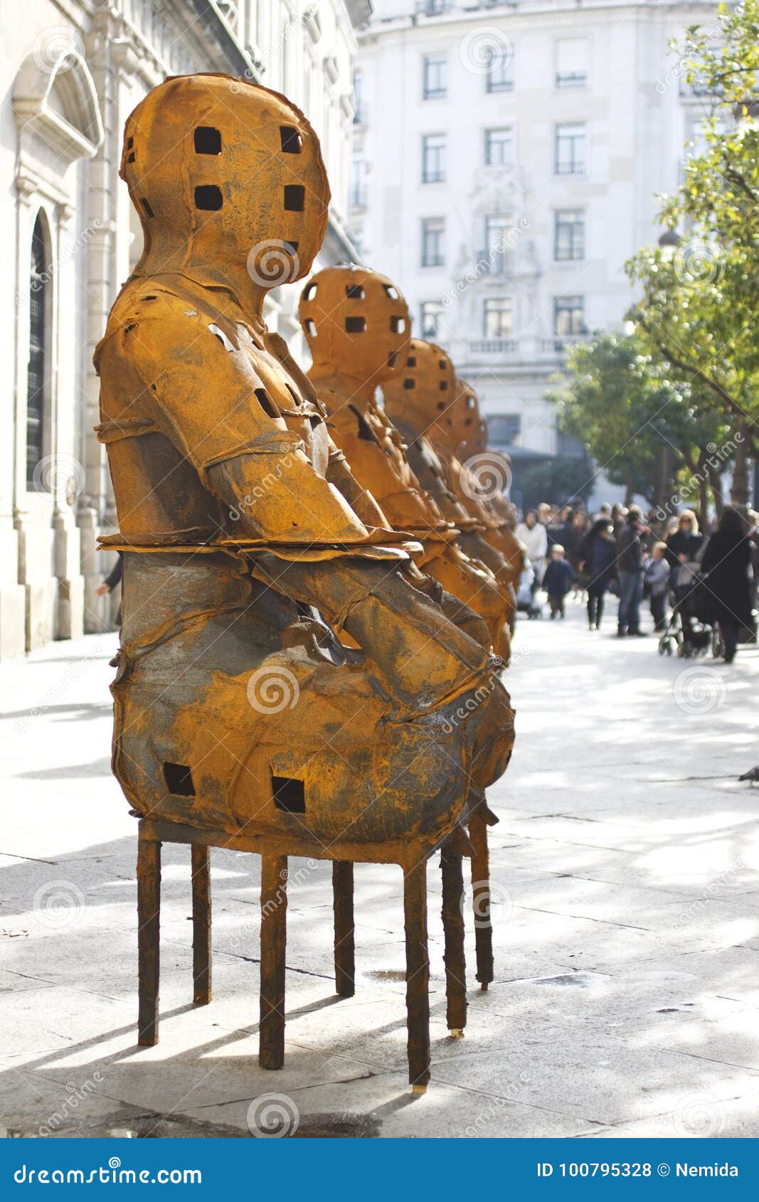 Rusty statues editorial stock photo. Image of grungy - 100795328