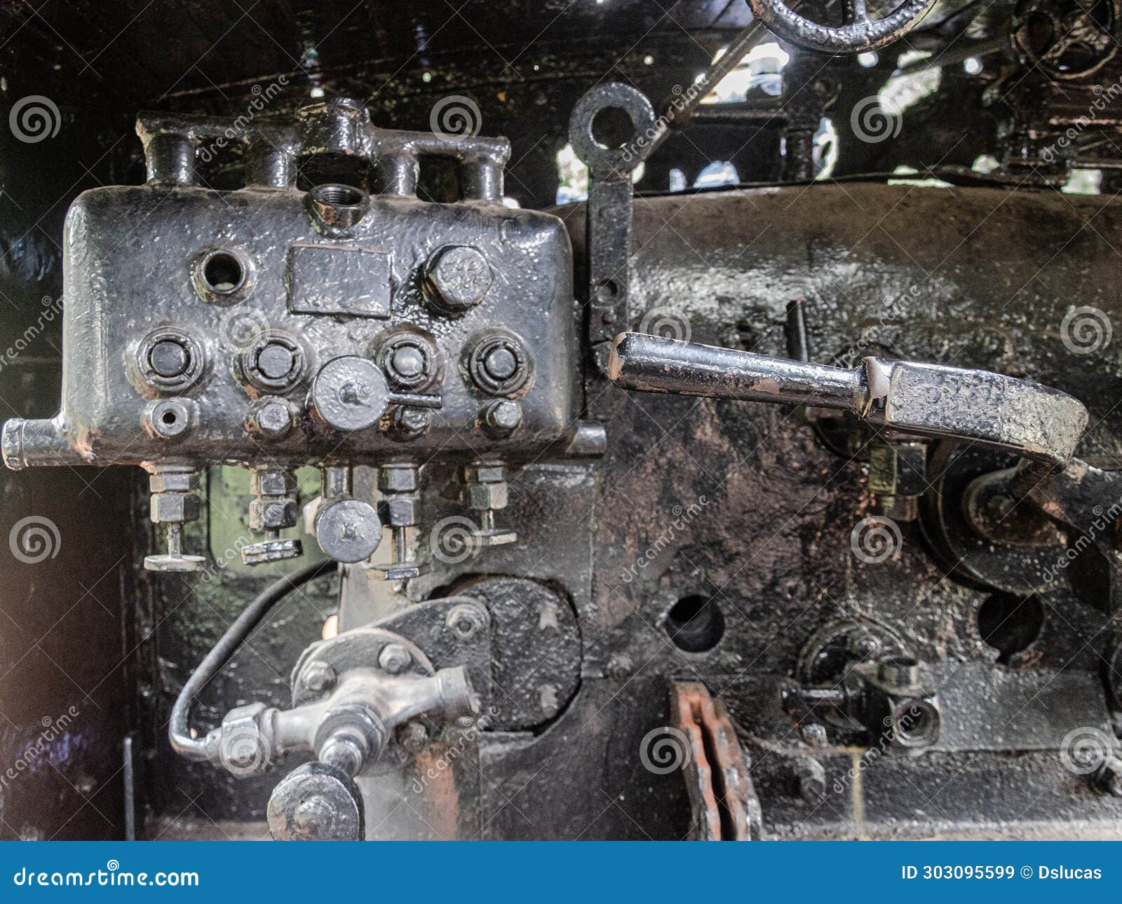 Rusty Steam Engine of an Old Locomotive Stock Image - Image of history ...