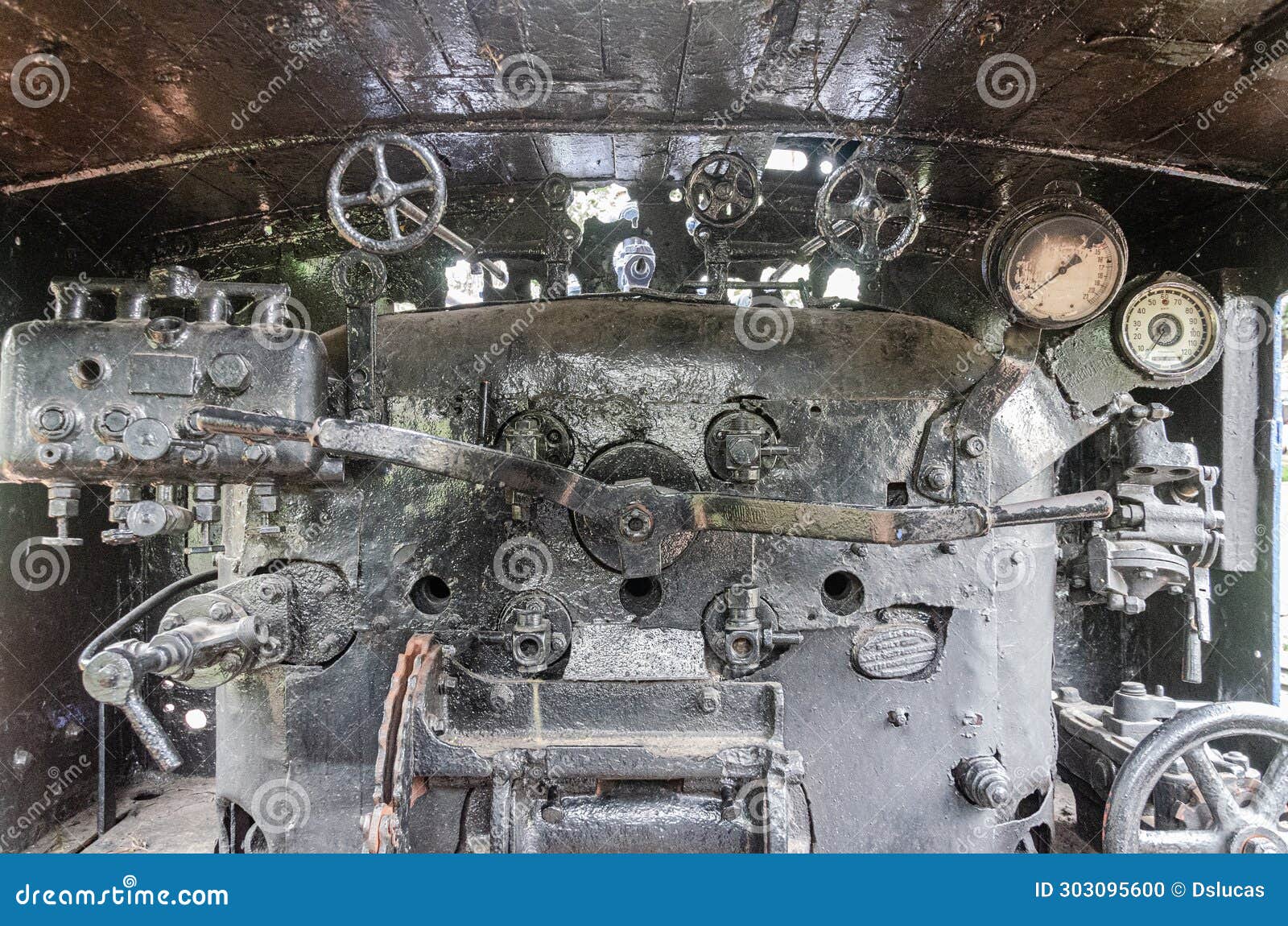 Rusty Steam Engine of an Old Locomotive Stock Photo - Image of engine ...