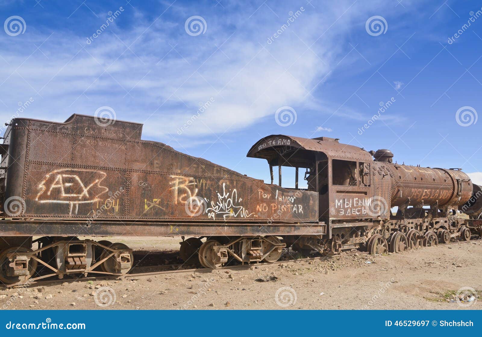 Rusty Steam Locomotive stock image. Image of lost, metal - 46529697
