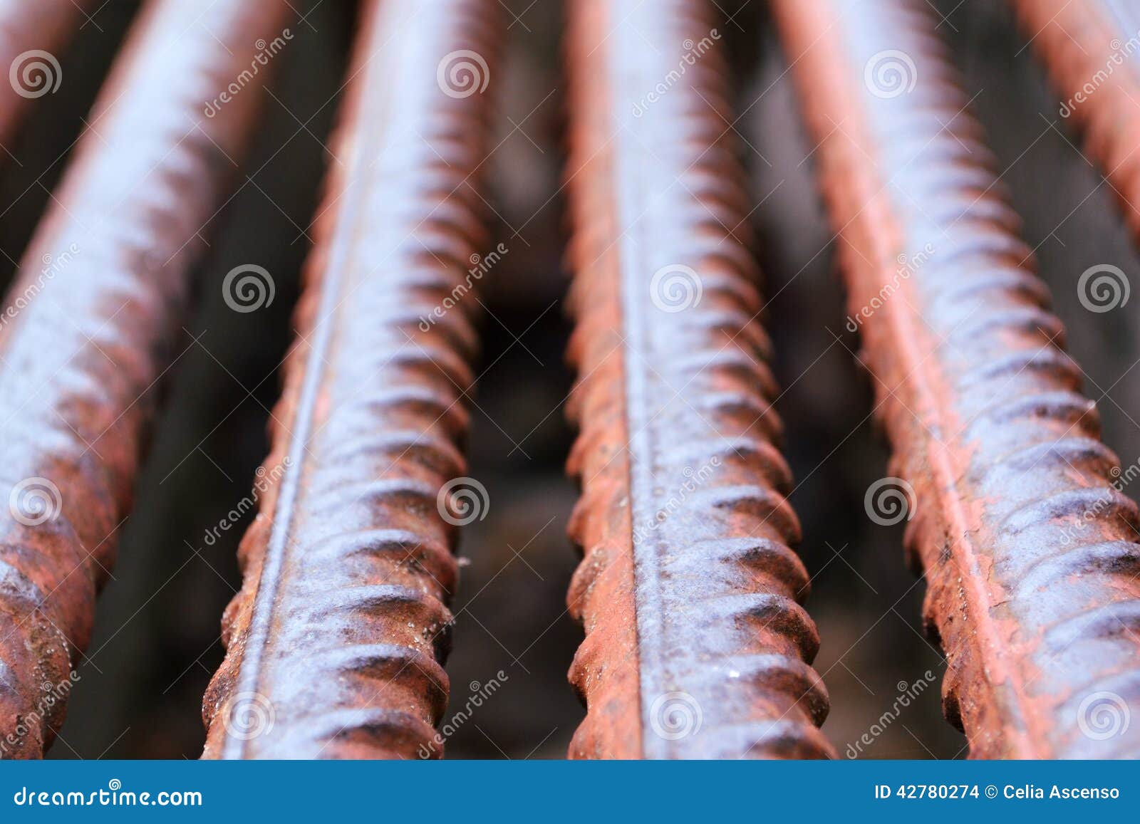 Rusty Steel Bars Background Stock Photo - Image of industrial, built ...
