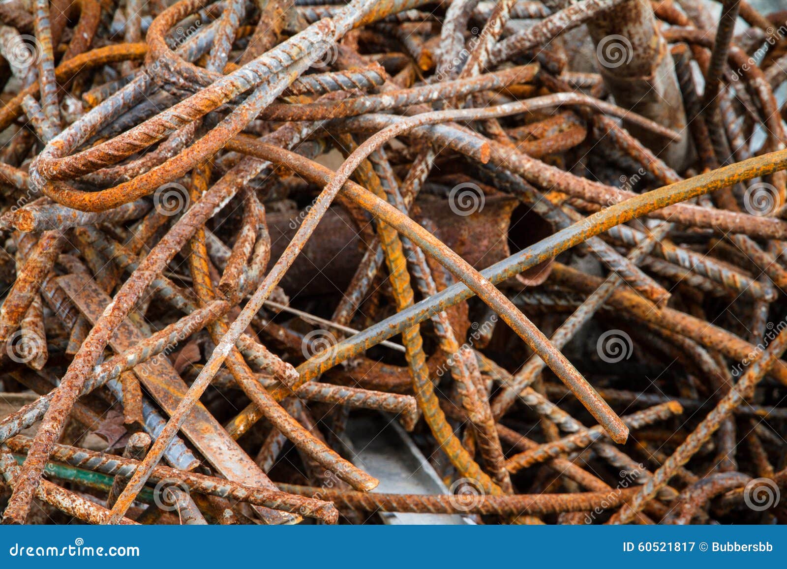 Rusty steel bars stock image. Image of rough, rusty, industry - 60521817