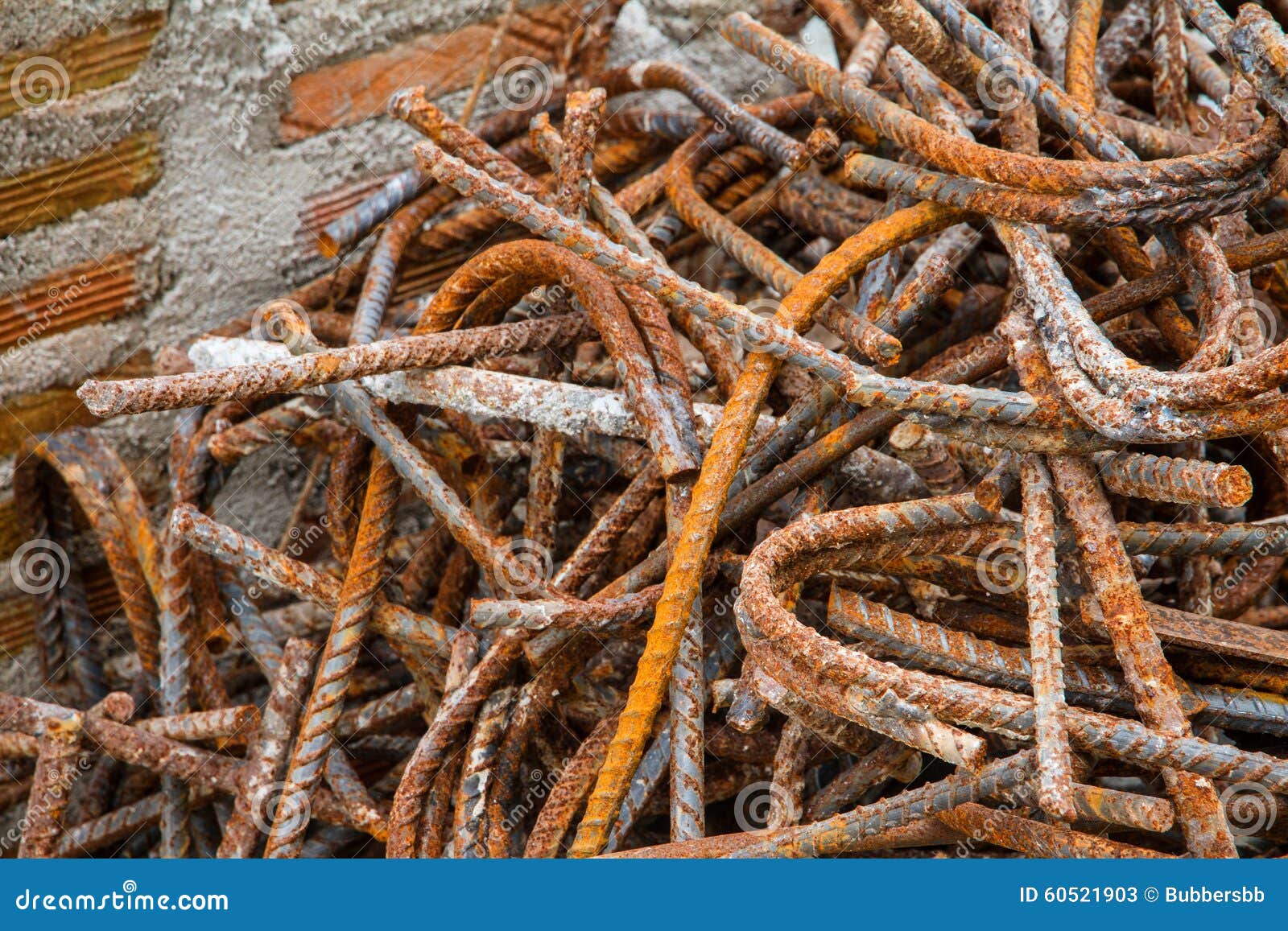 Rusty steel bars stock image. Image of metallic, dirty - 60521903