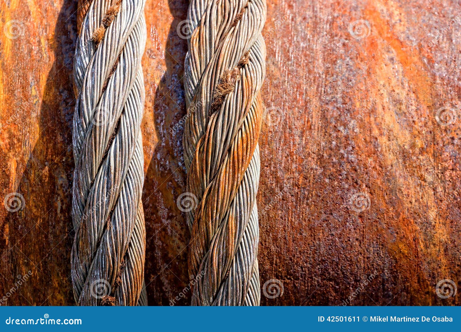 Rusty Steel Chain Link Or Wire Mesh As Boundary Wall. There Is Still ...