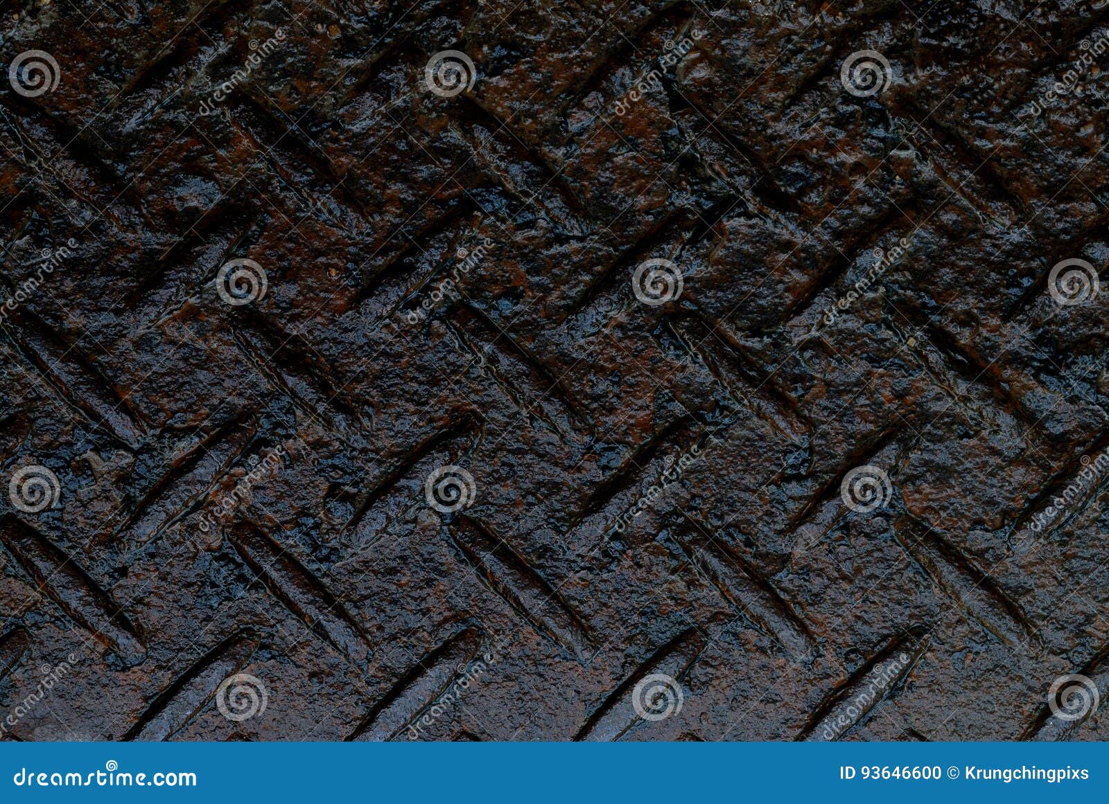 Rusty steel diamond plate stock photo. Image of grunge - 93646600