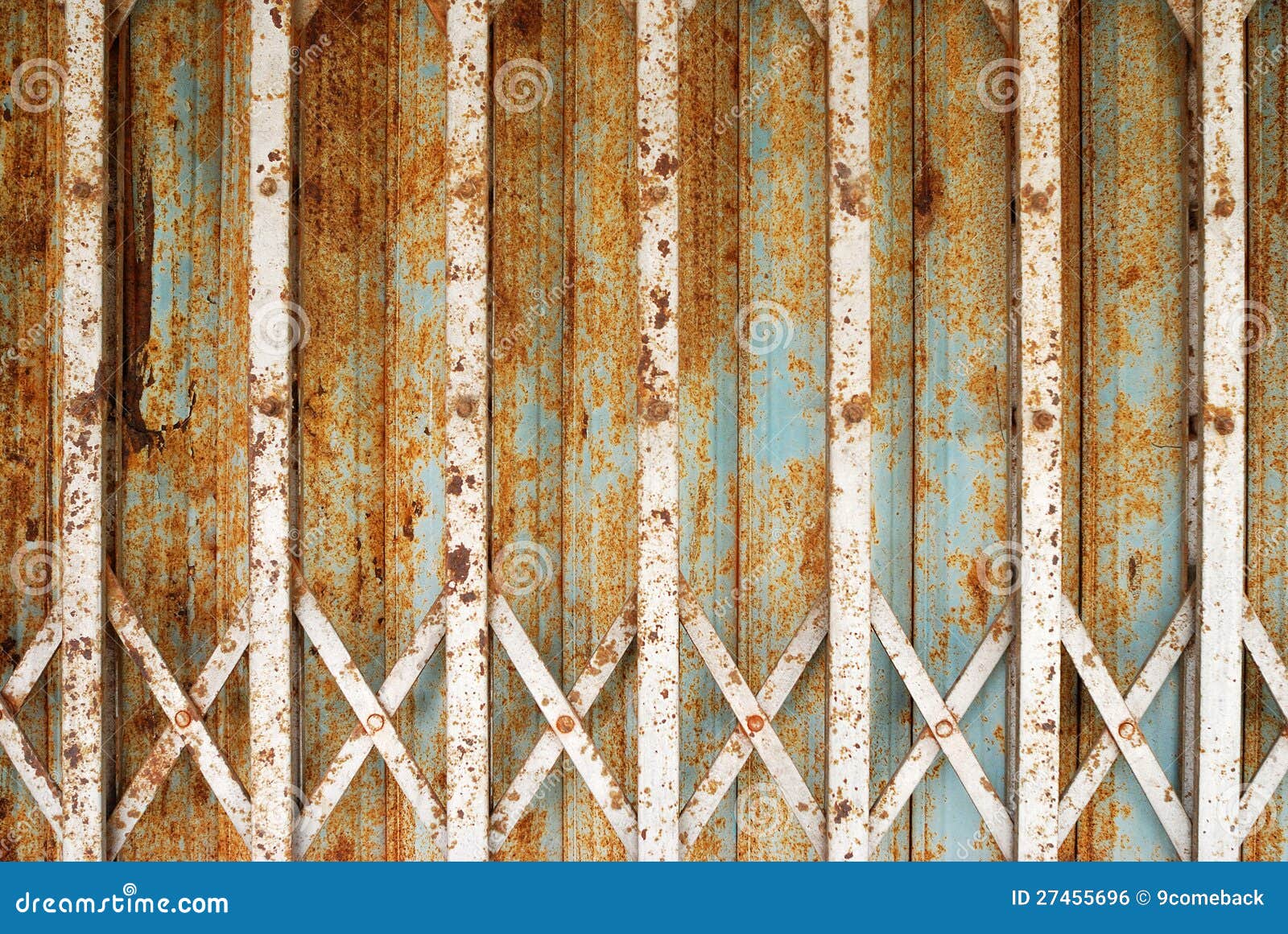 Rusty steel door stock photo. Image of exterior, iron - 27455696