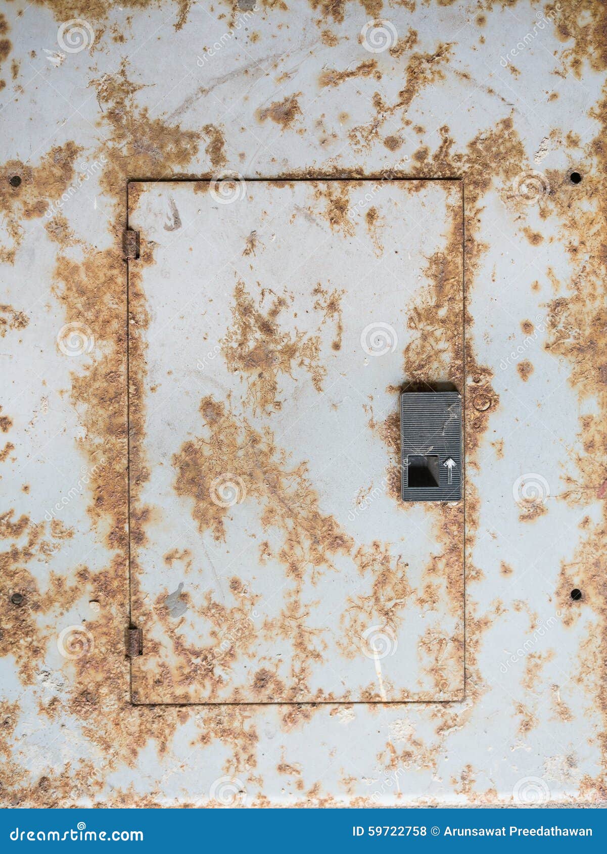 Rusty Steel Electrical Panel. Stock Photo - Image of closeup, metal ...