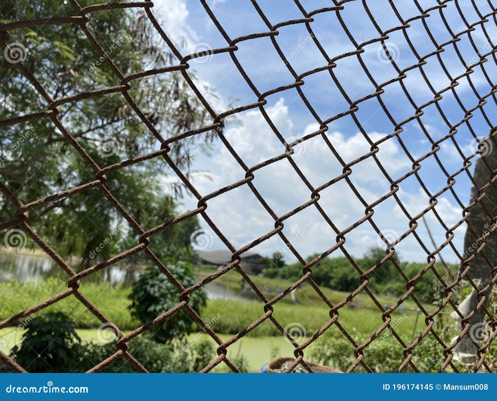 Rusty steel fence texture stock image. Image of wall - 196174145