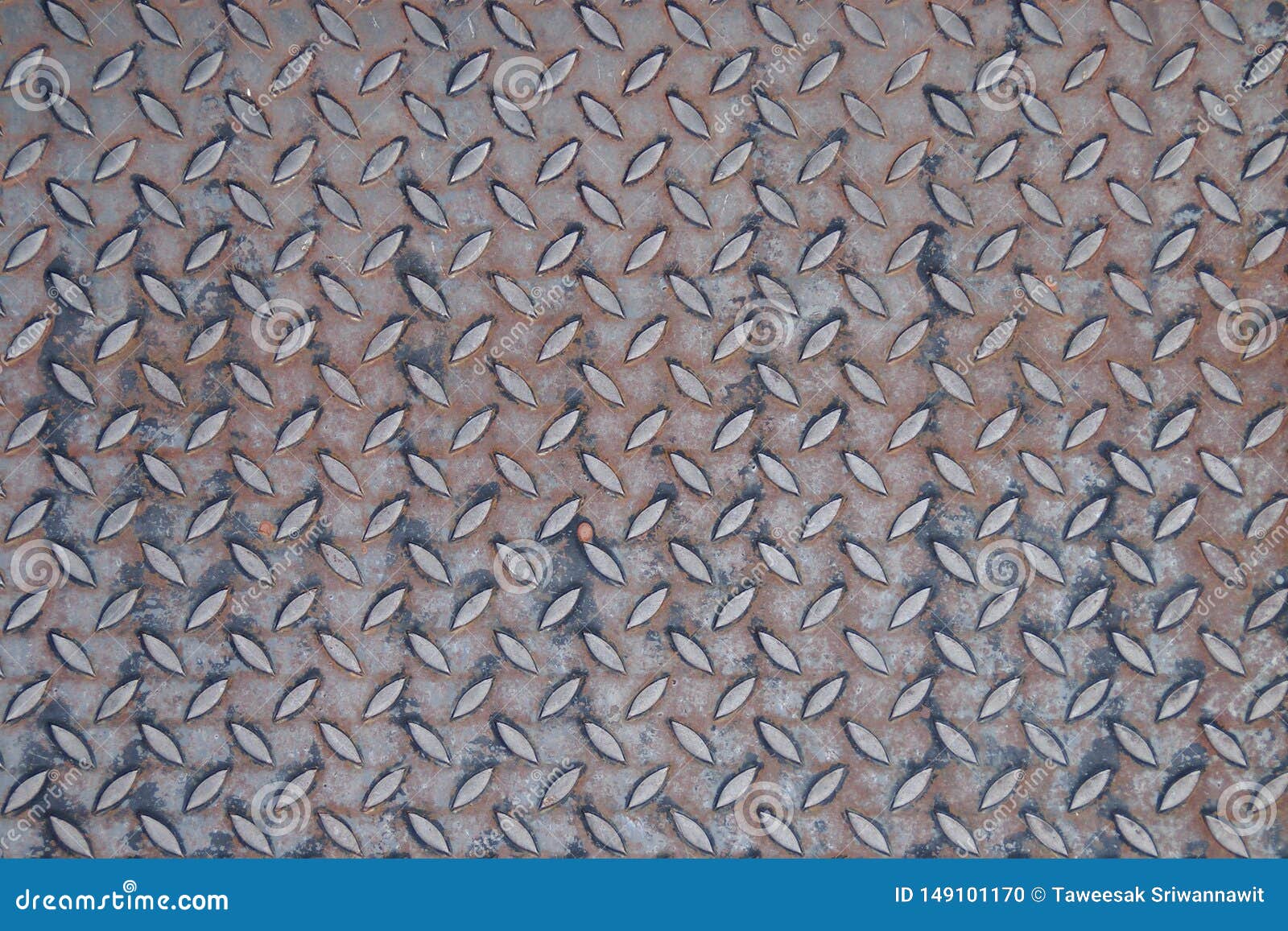Rusty Steel Floor Plate Texture Stock Photo - Image of floor, material ...
