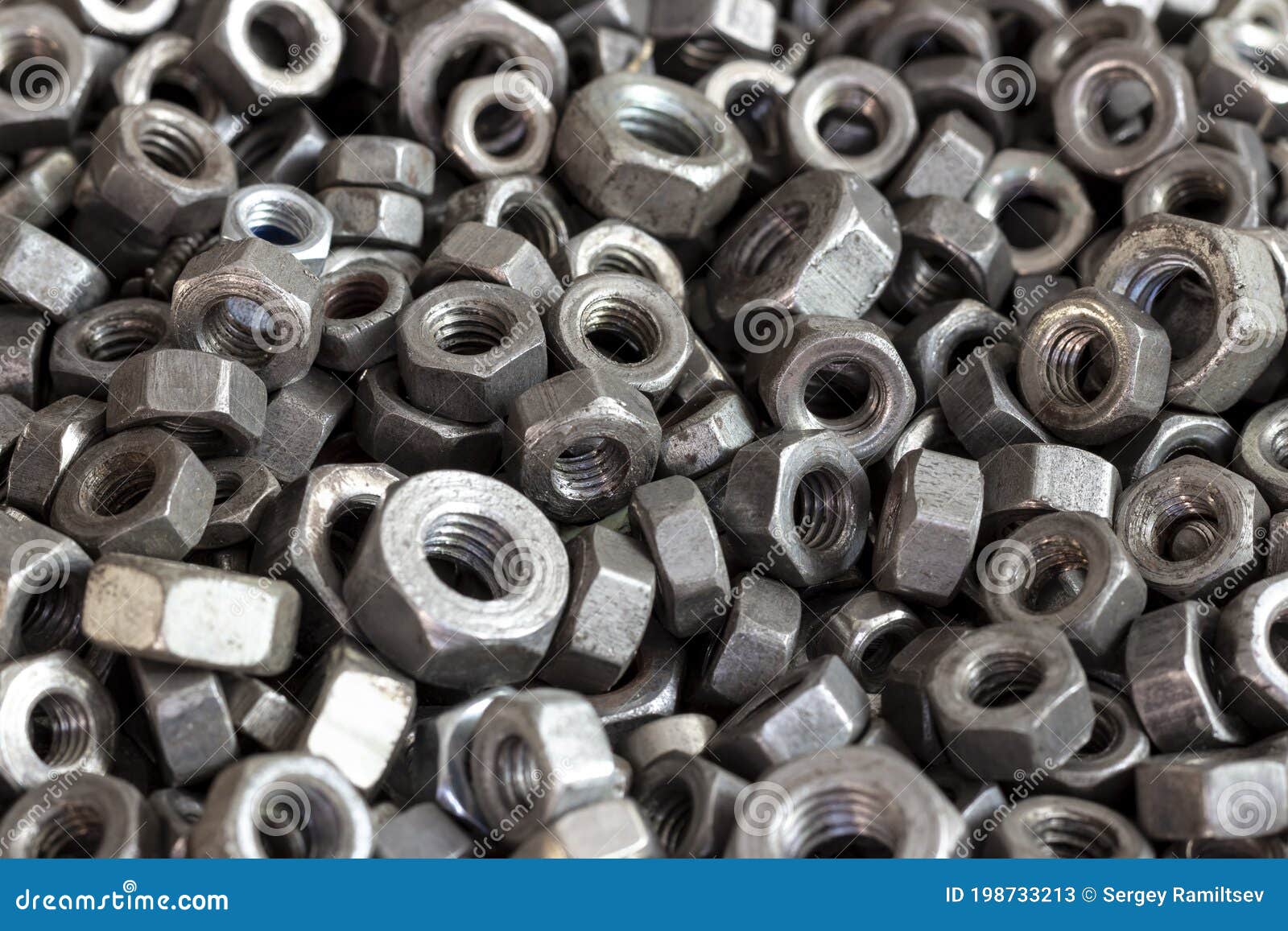 Rusty steel nuts stock image. Image of pattern, group - 198733213