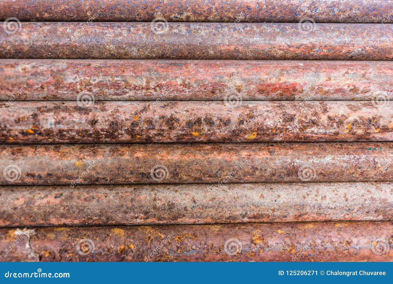Rusty steel pile stock image. Image of grunge, corrosion - 125206271