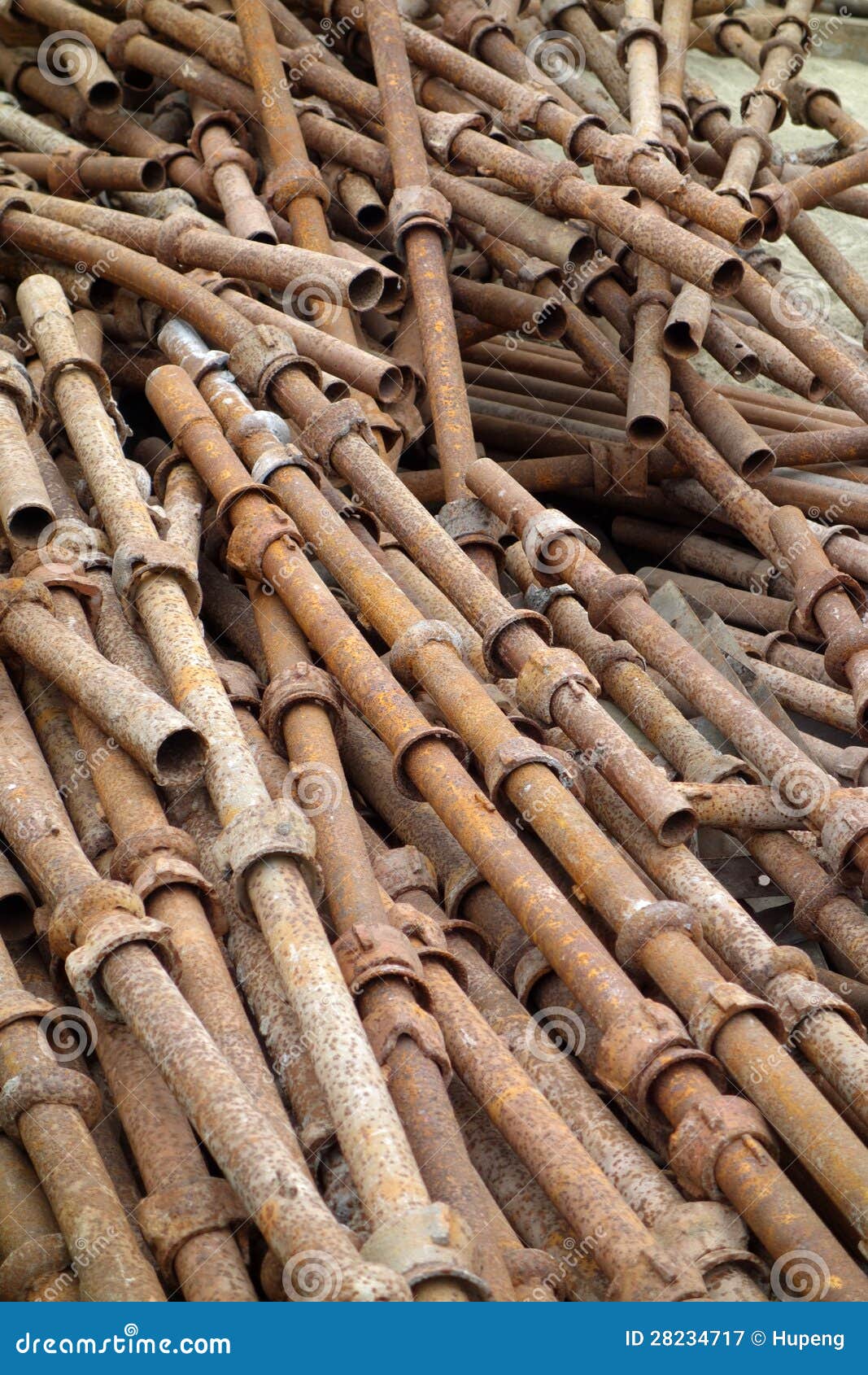 Rusty steel pipe stock image. Image of construction, architectures ...