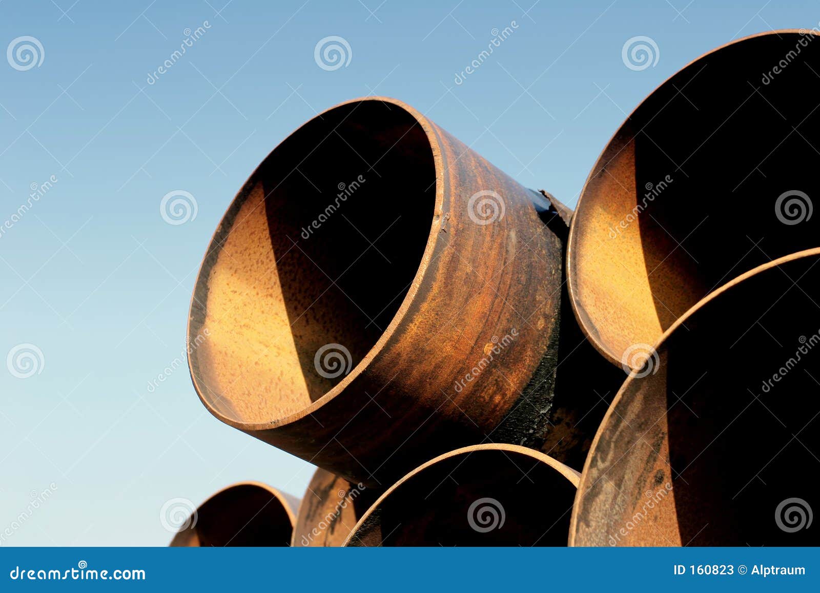 Rusty steel pipes stock image. Image of pipe, close, rusted - 160823