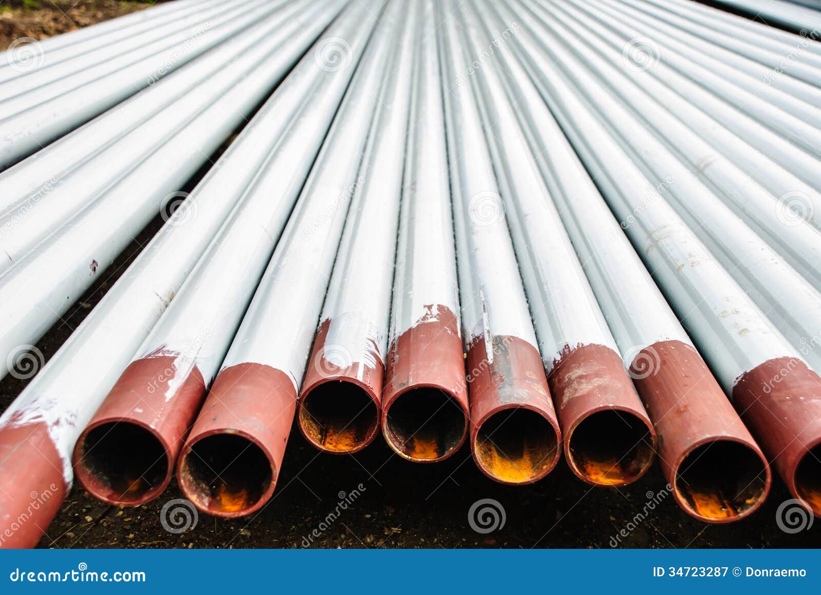 Rusty steel pipes stock image. Image of work, gray, metallic - 34723287