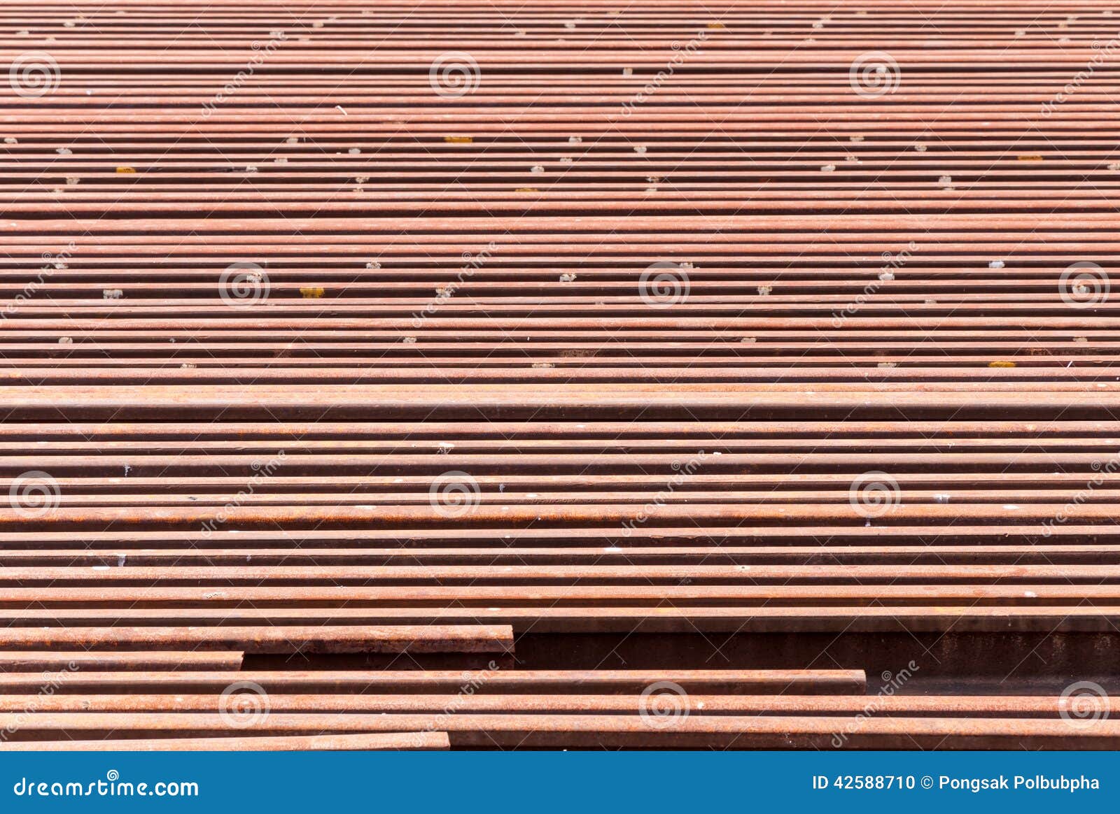 Rusty steel rail stock photo. Image of pattern, engineering - 42588710