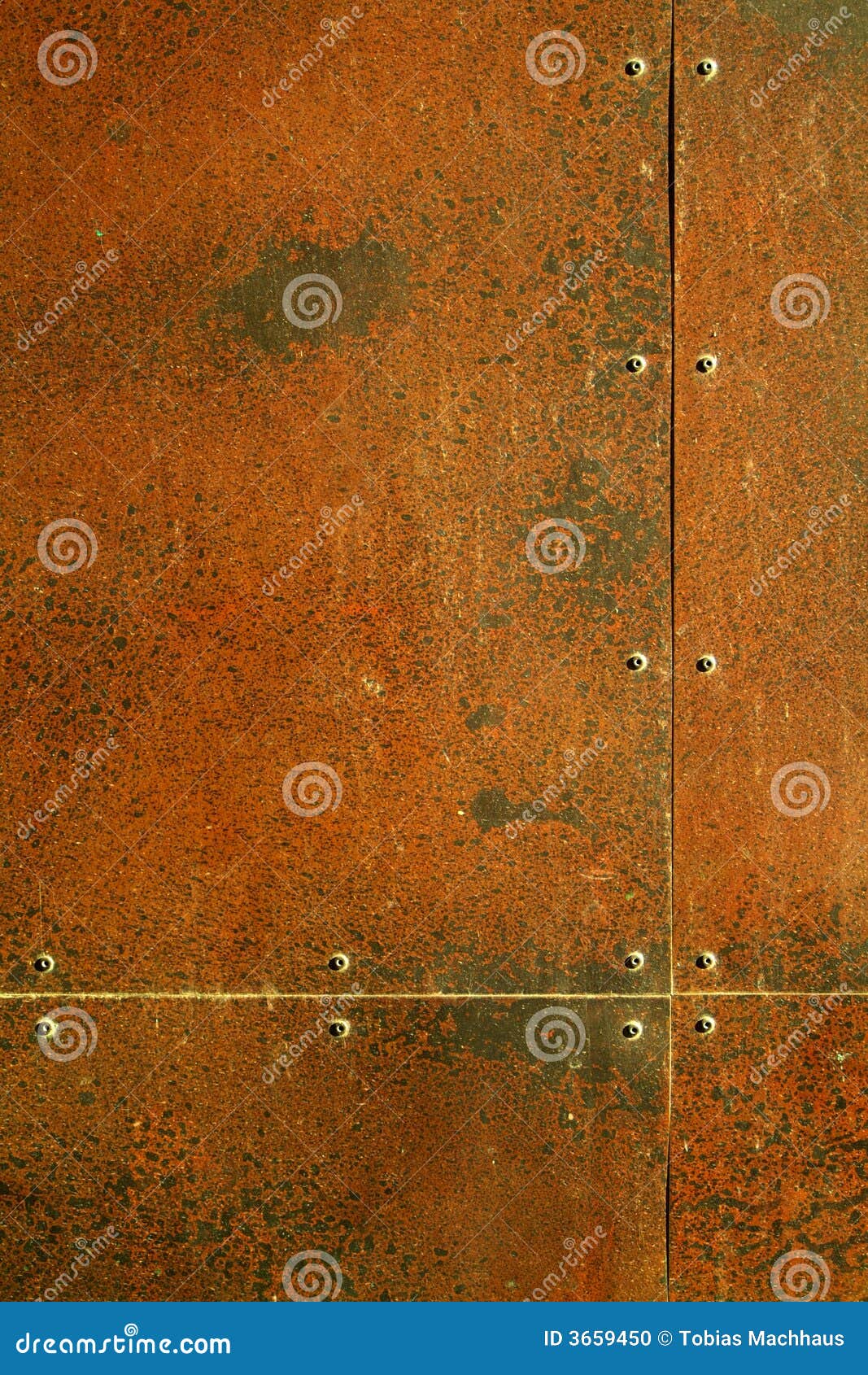Rusty steel with rivets stock photo. Image of texture - 3659450
