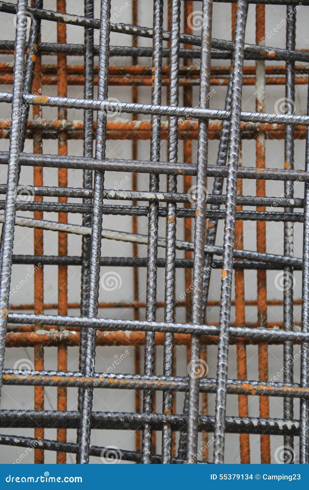 Rusty steel rods. stock photo. Image of reinforcement - 55379134