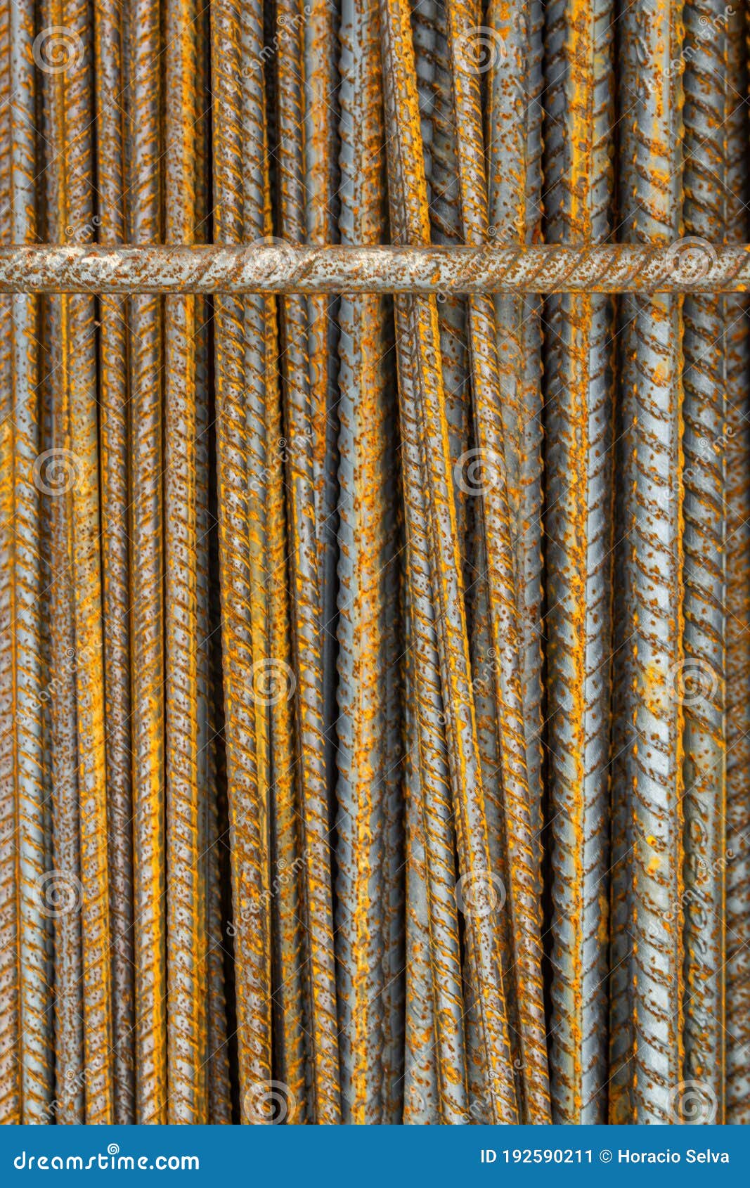 Rusty Steel Rods. Material for the Construction of Buildings and Houses ...