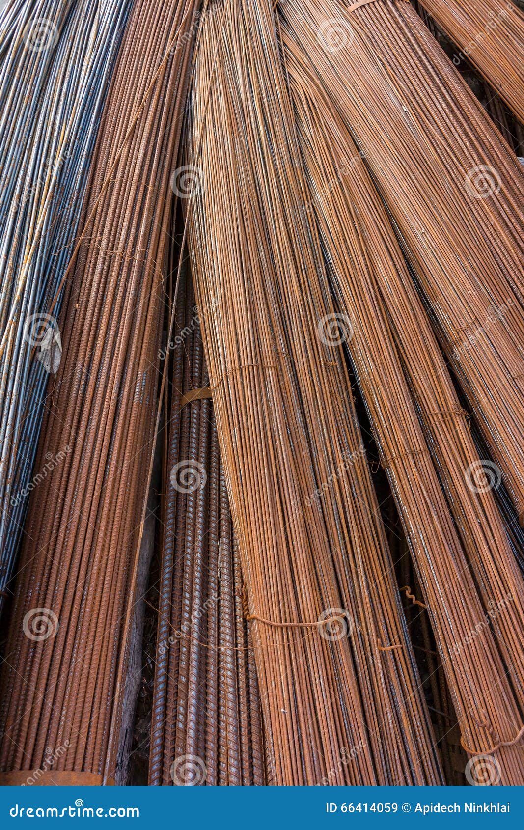 Rusty steel rods stock image. Image of building, metallic - 66414059