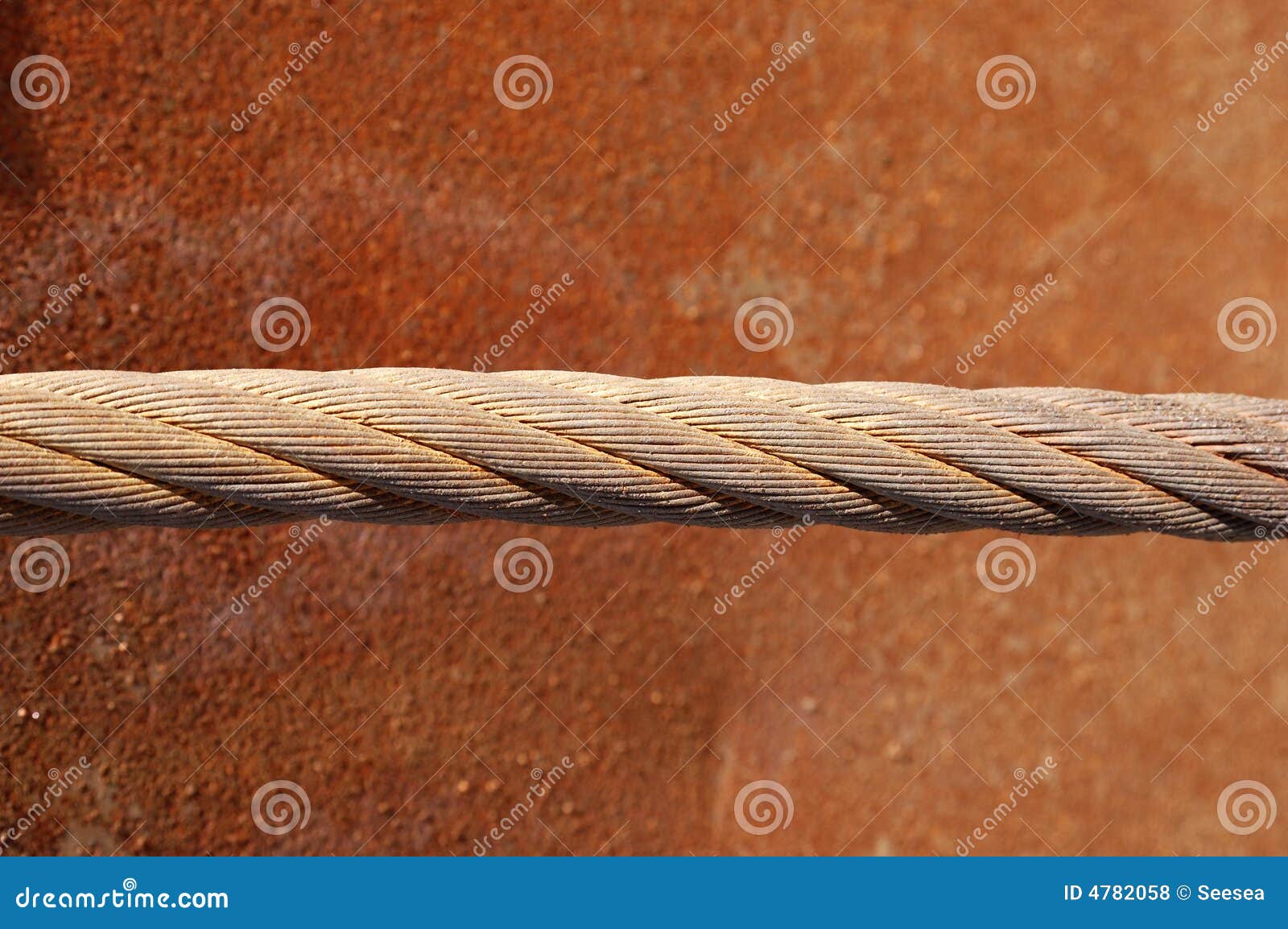 Rusty steel rope stock photo. Image of construction, grunge - 4782058