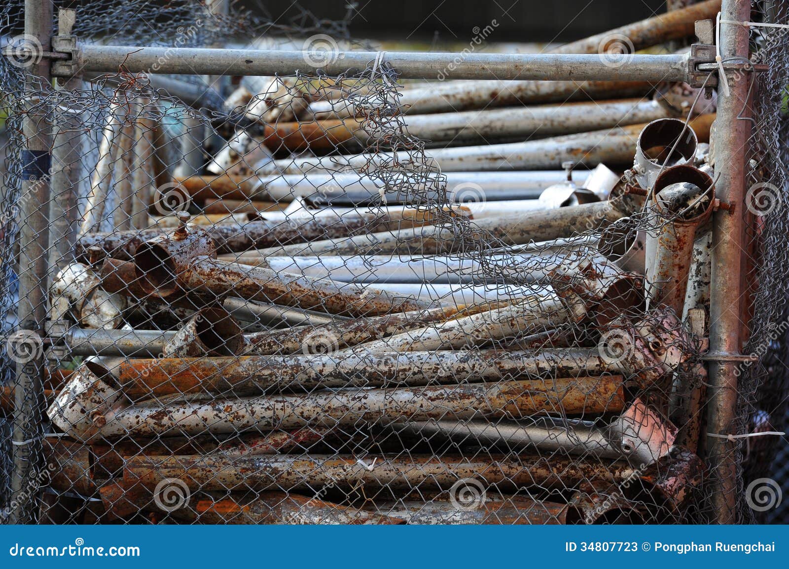 Rusty steel tube stock image. Image of heap, construction - 34807723