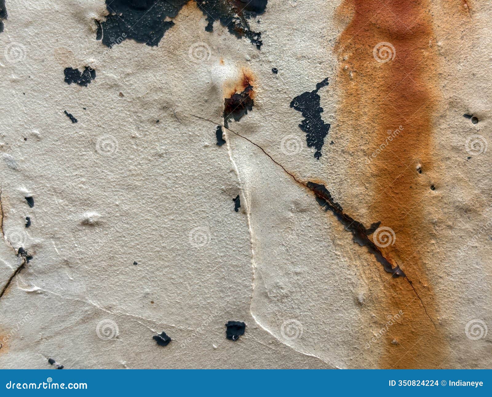 A Rusty Surface with a Crack in it Stock Photo - Image of natural ...