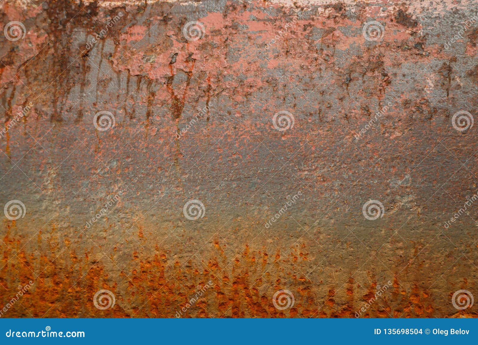 Rusty Surface of the Hull of a Ship Standing in a Dry Dock during ...