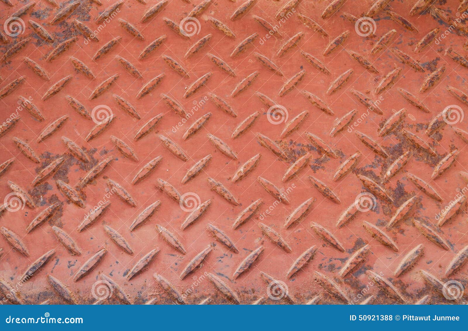 Rusty Surface of Old Checkered Plate Stock Photo - Image of design ...