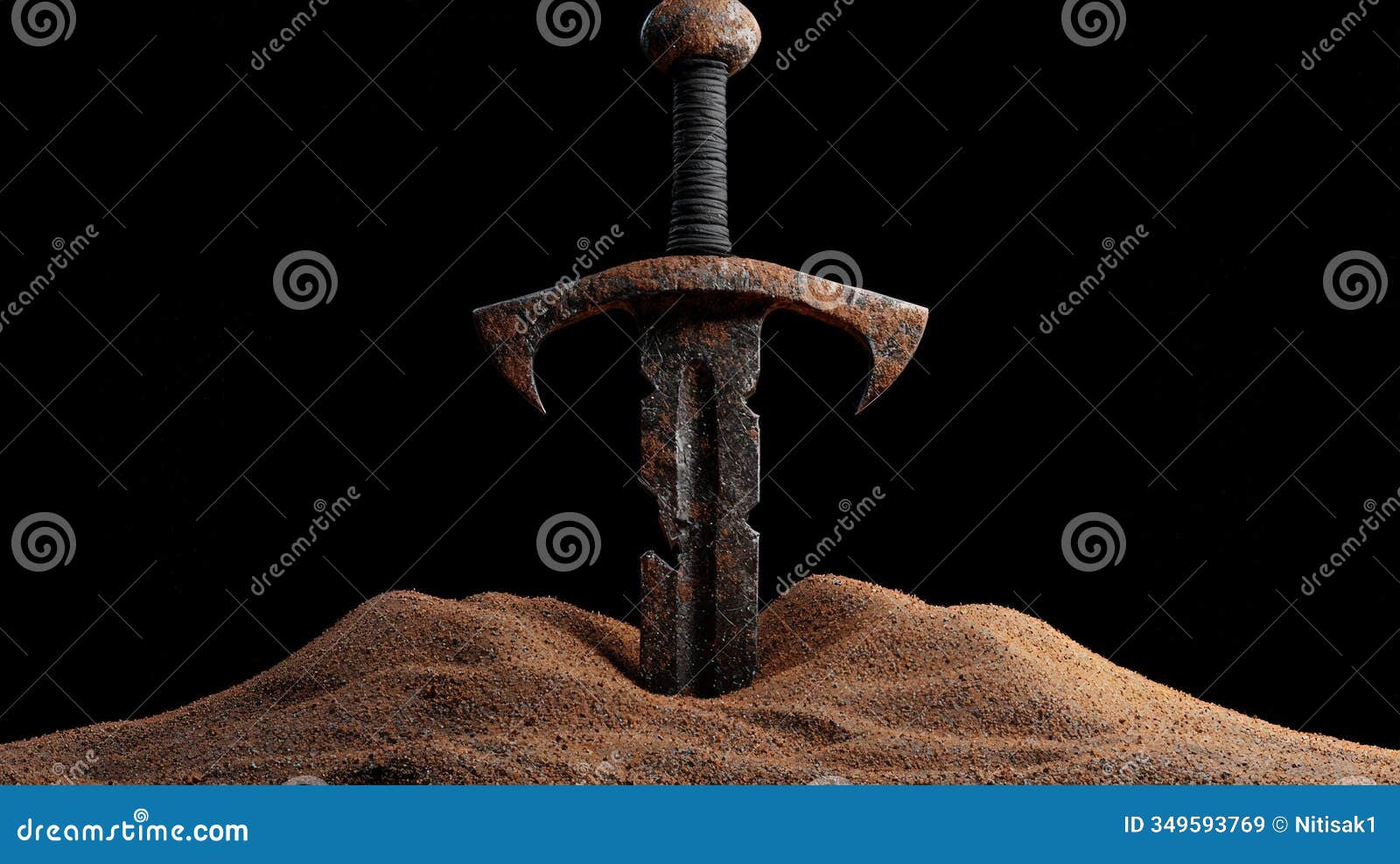 Rusty Sword Royalty-Free Cartoon | CartoonDealer.com #12027971