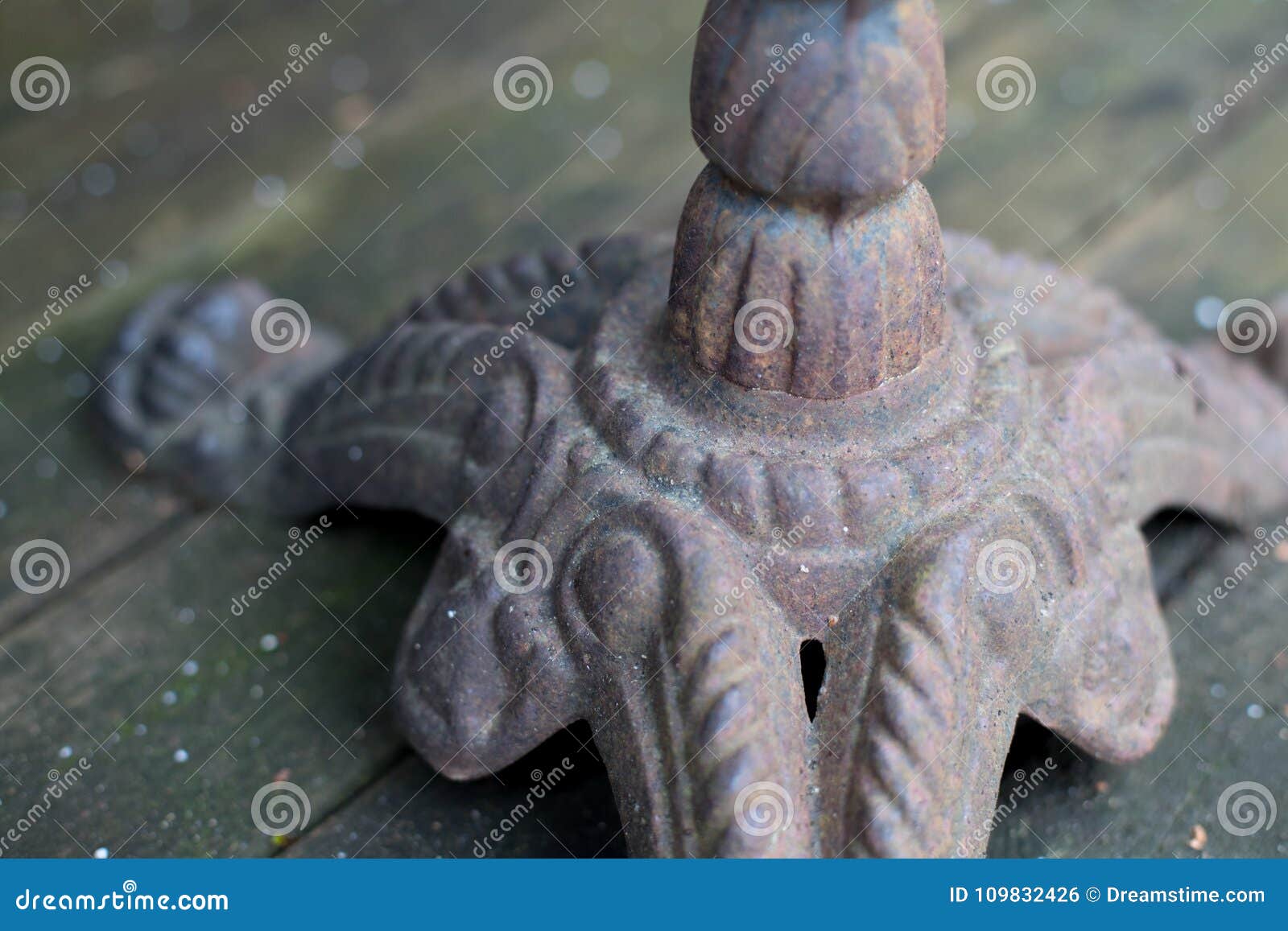 Rusty table leg stock photo. Image of closeup, rusty - 109832426